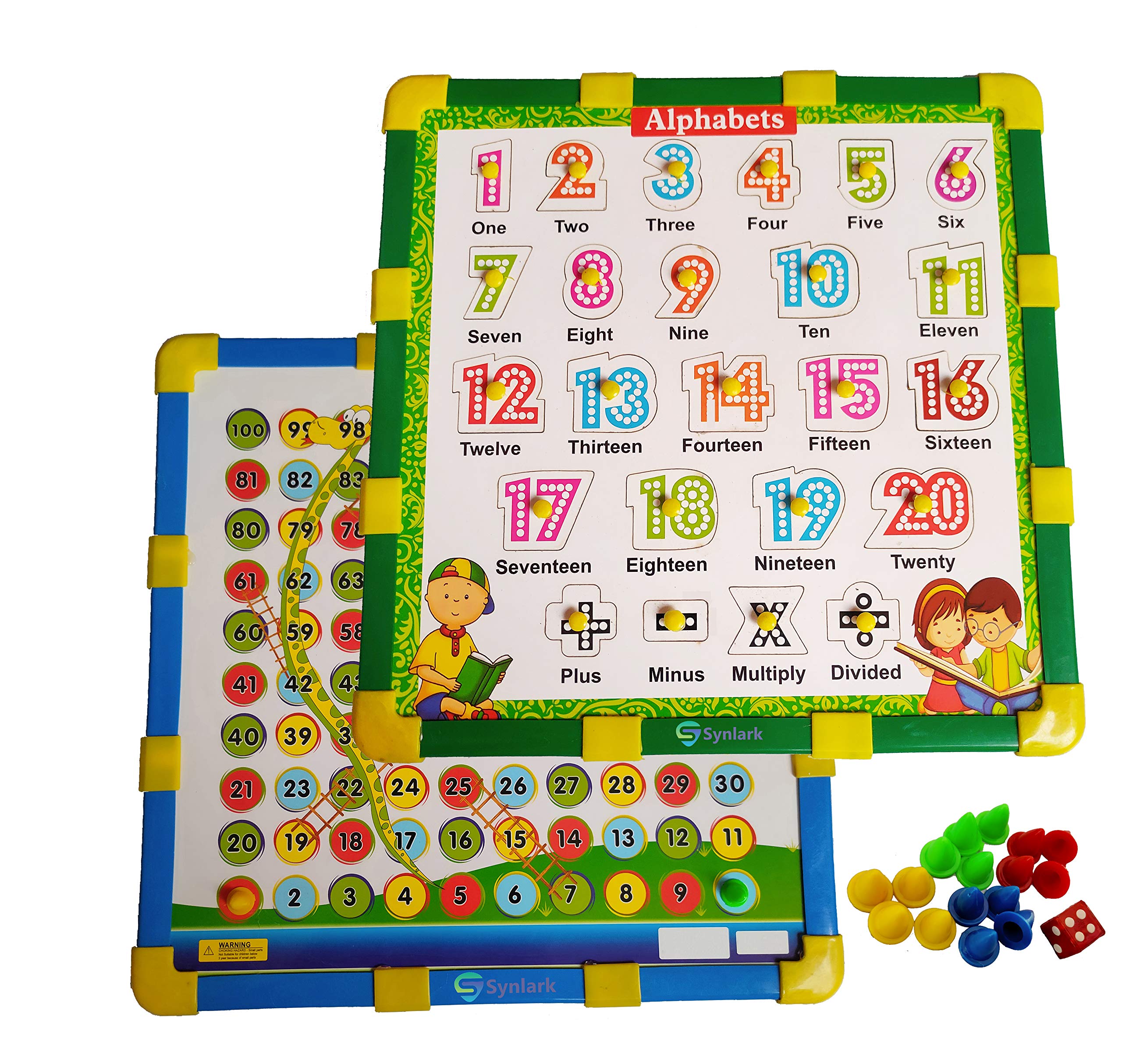 Buy Synlark Wooden Colorful Countings Learning Educational Board for ...
