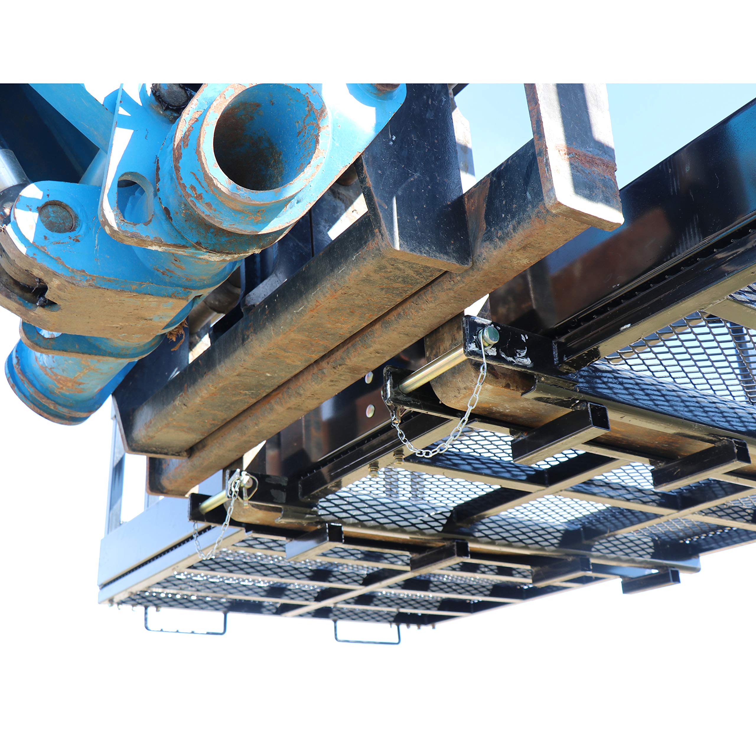 Titan Attachments 4' x 8' Mesh Telehandler Work Platform, Man Safety ...