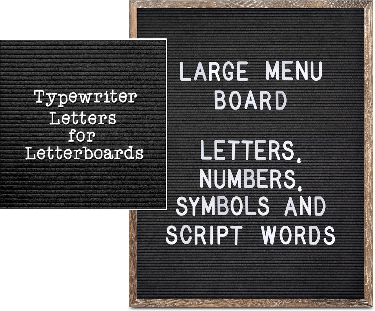 Amazon.com : Letter Board Barnwood 24x30 and Typewriter Letters Set ...