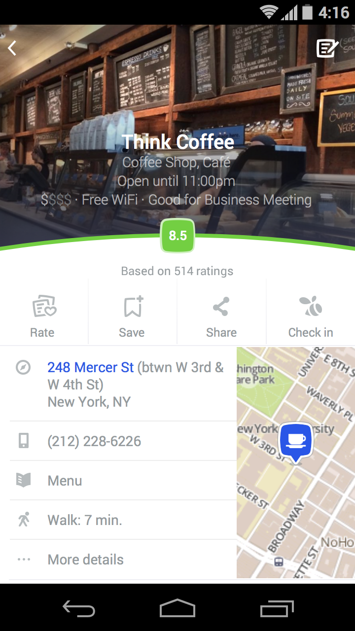 Foursquare - App on Amazon Appstore