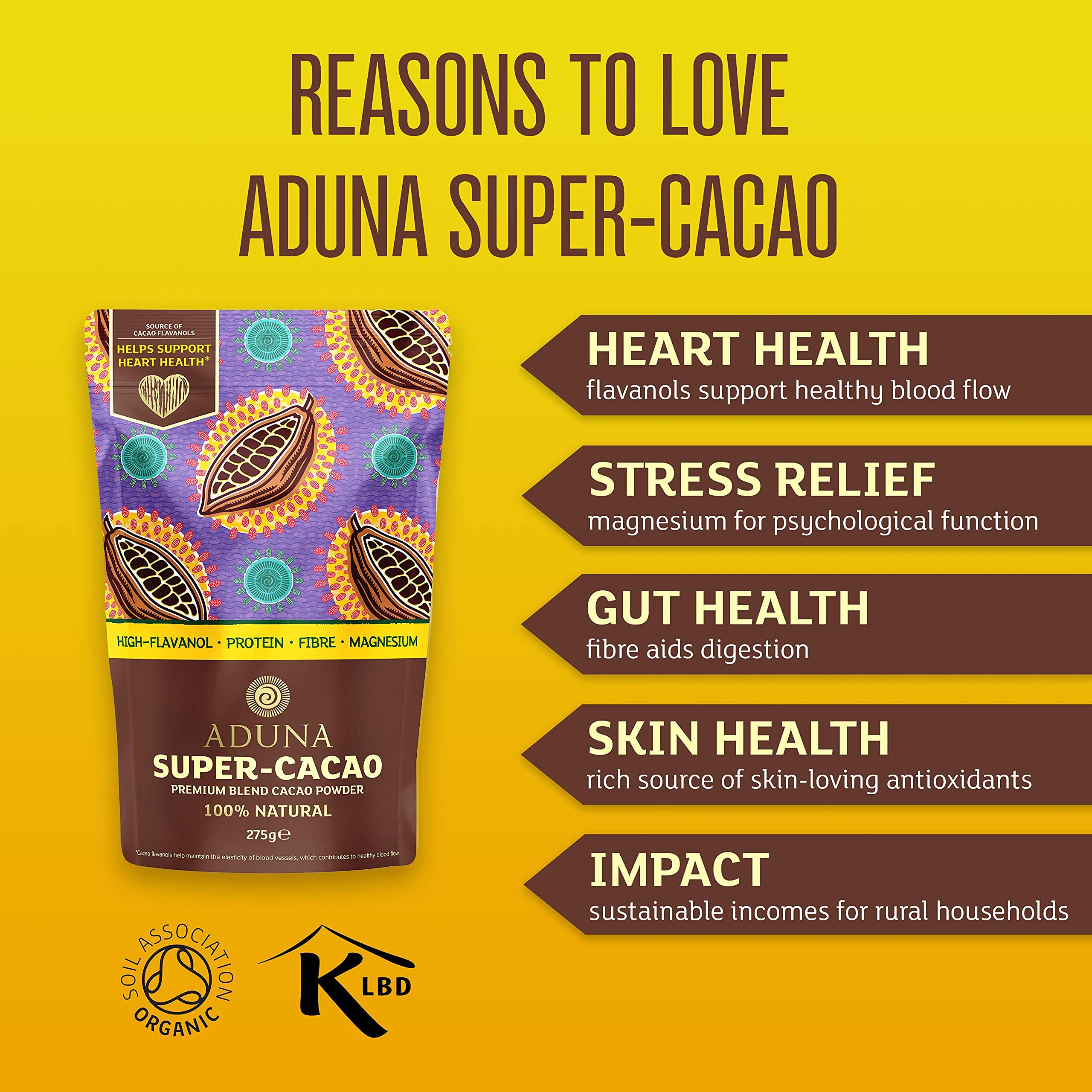 Buy Aduna Super-Cacao Powder | Natural Raw African Cacao Powder for ...