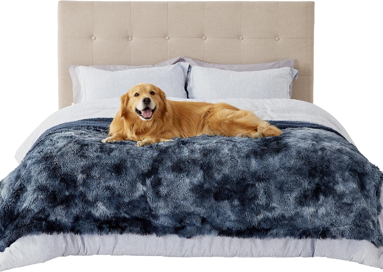 Amazon.com: Bedsure Waterproof Dog Blankets for Large Dogs - Calming ...