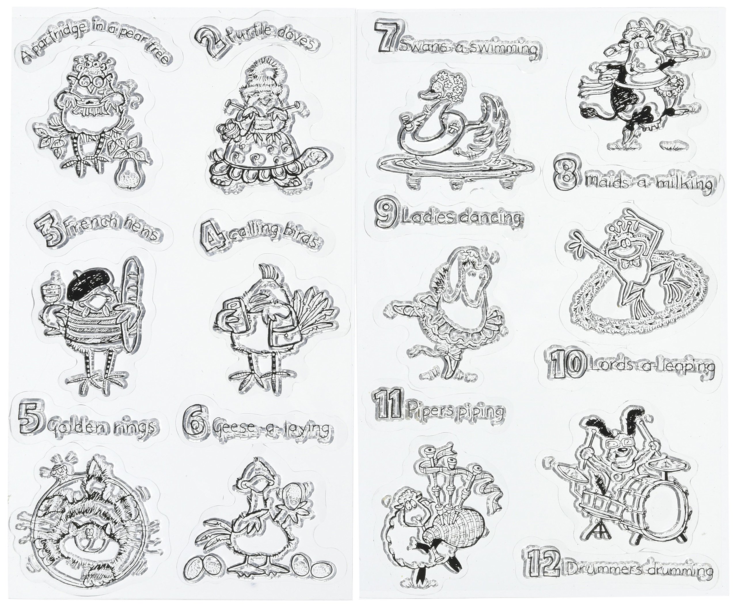 Amazon.com: Penny Black Clear Stamps, 12 Days of Christmas : Arts ...