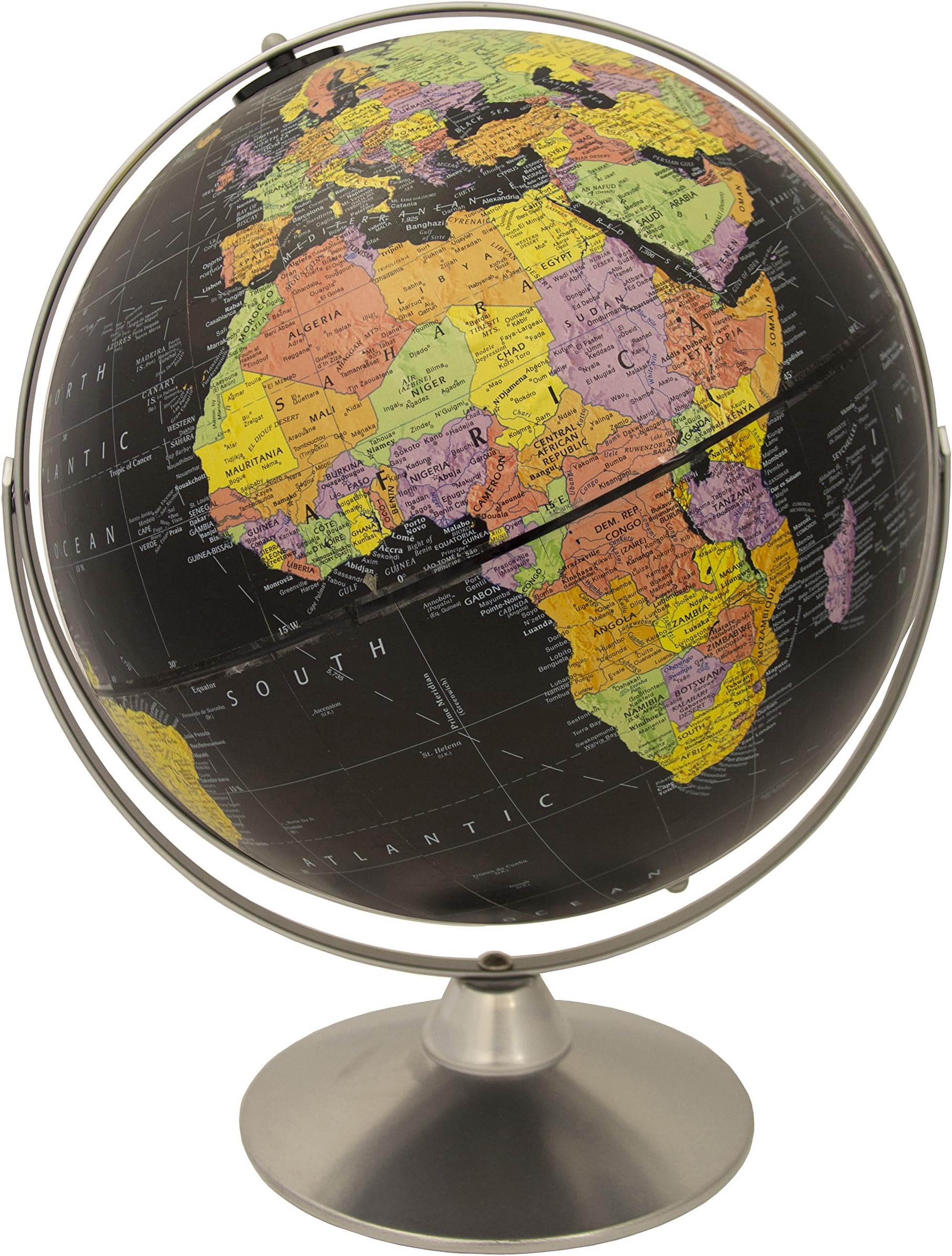 Amazon.com: Replogle Starlight, Black Ocean World Globe, Desktop Piece ...