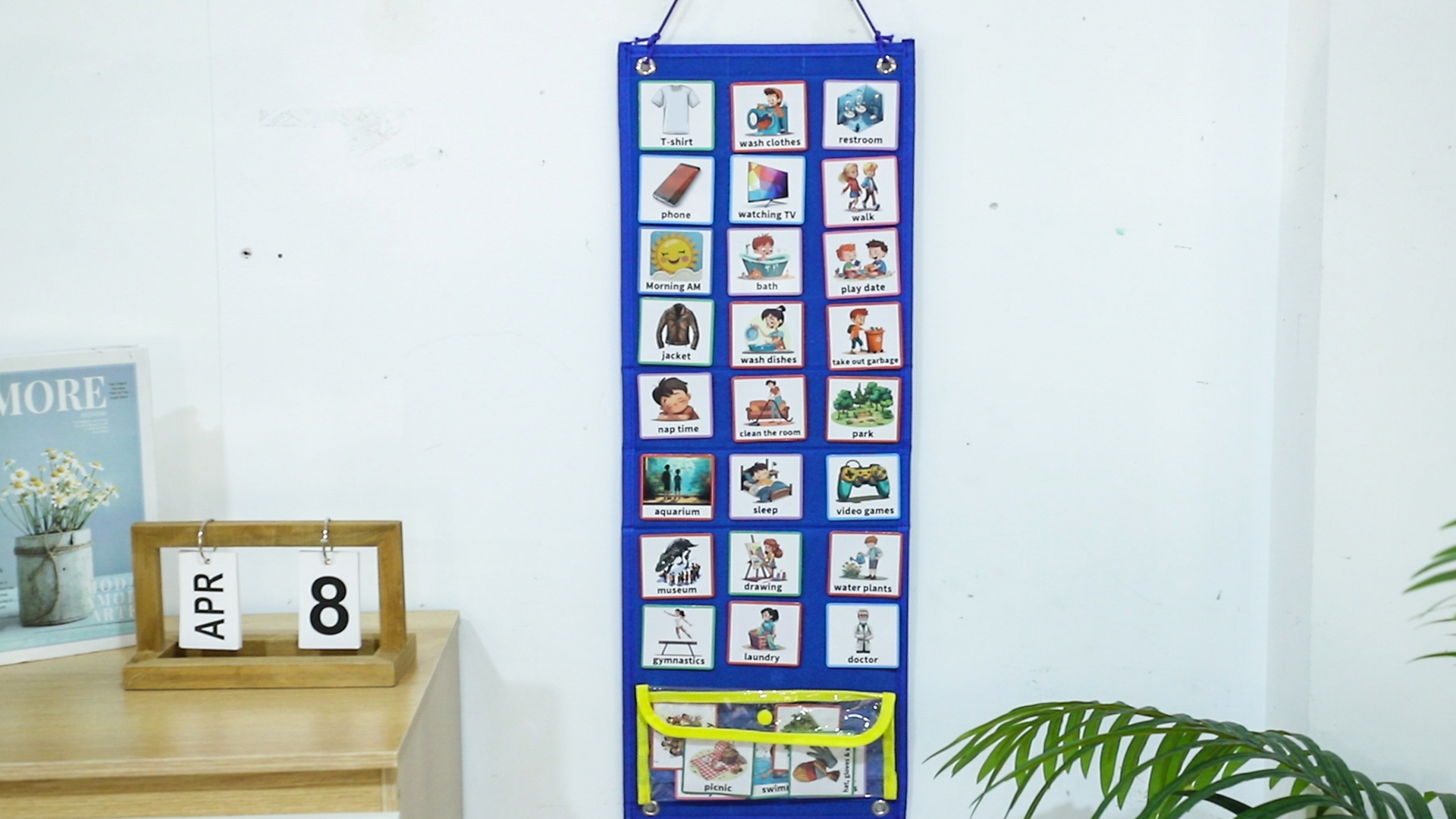 Visual Timetable Daily Routine Chart for Children 96PCS Card