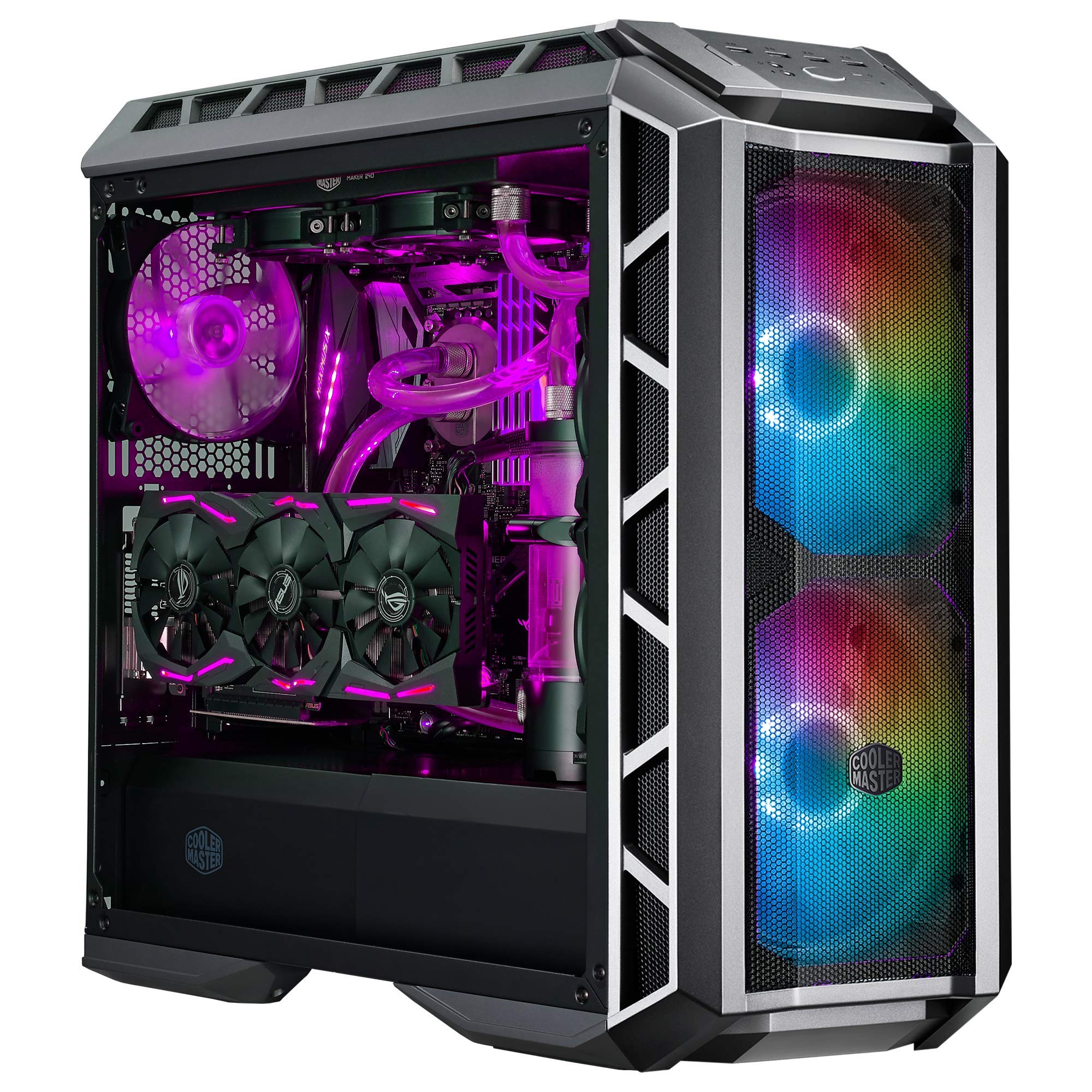 Buy Cooler Master MasterCase H500P Mesh ARGB - PC Case with Dual 200mm ...