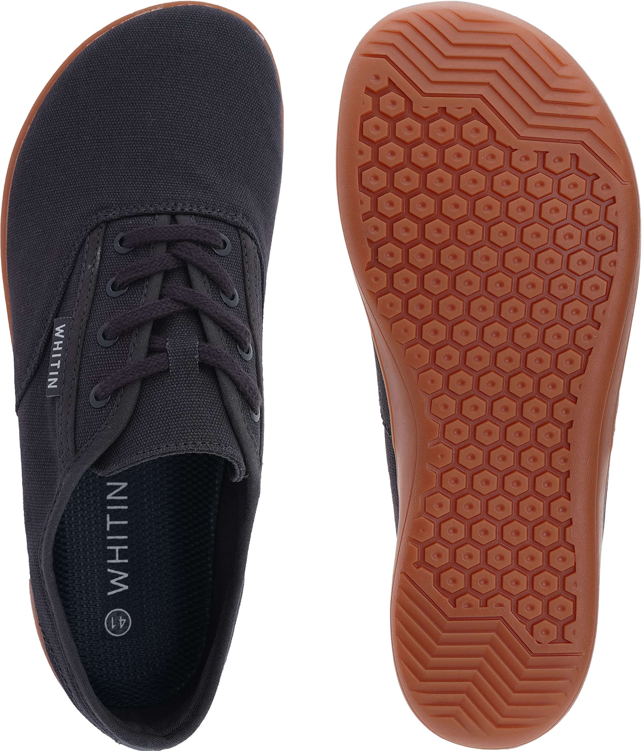 Snapklik.com : Canvas Wide Toe Box Barefoot Sneakers For Men Minimalist ...