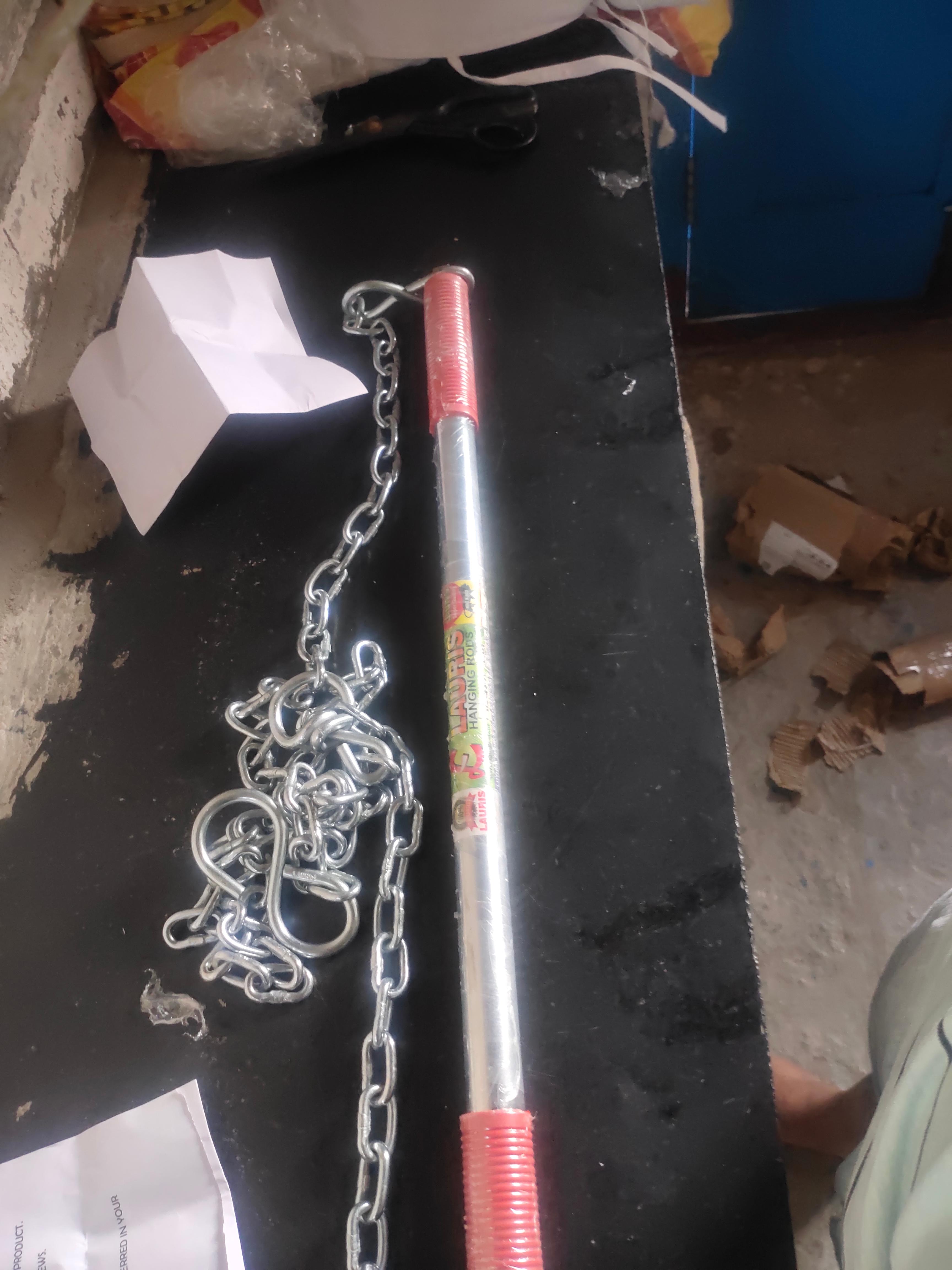 Lauris Height Increase Pull Up Bar for Chin Ups Hanging Rod For Home ...