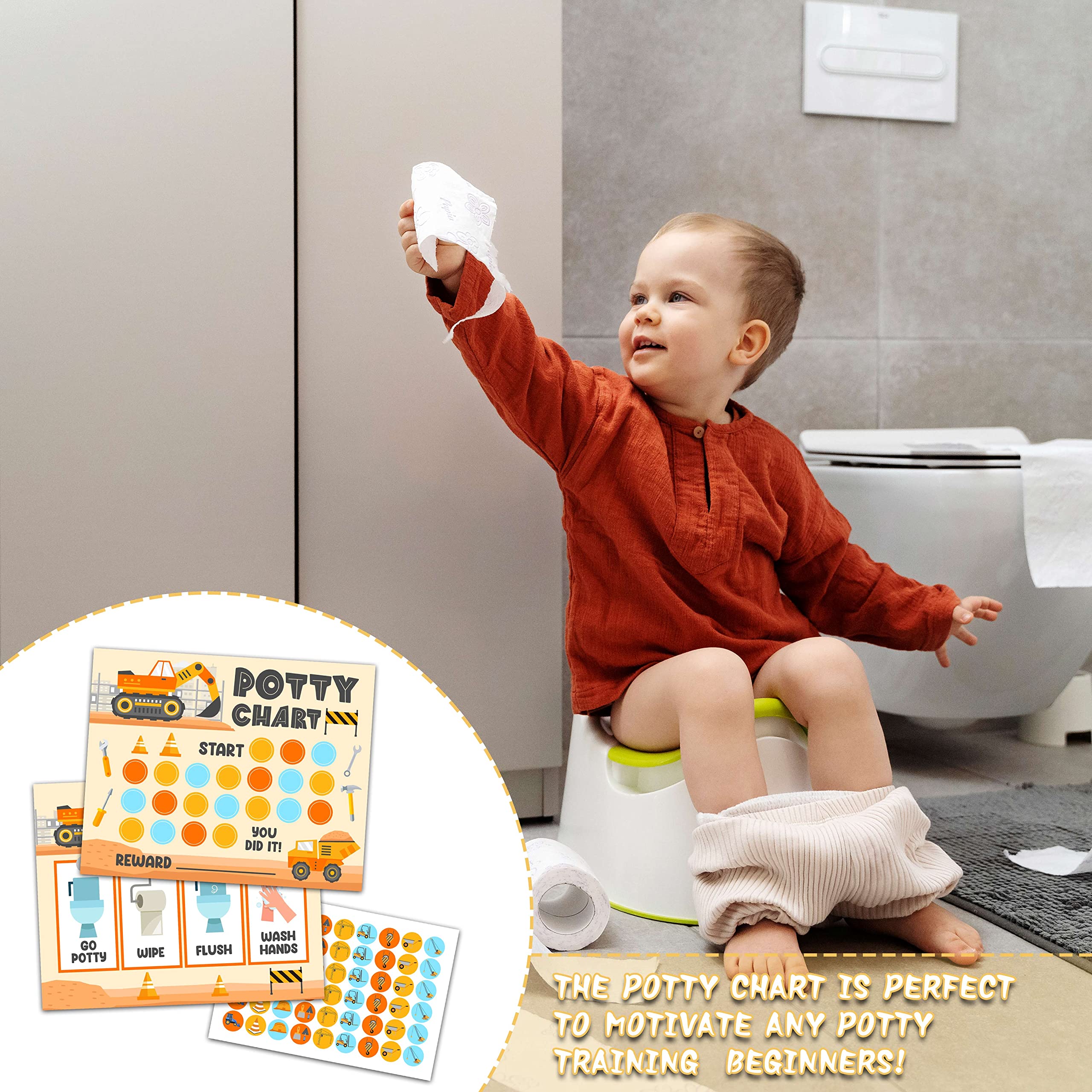 Snapklik.com : Construction Potty Training Reward Chart