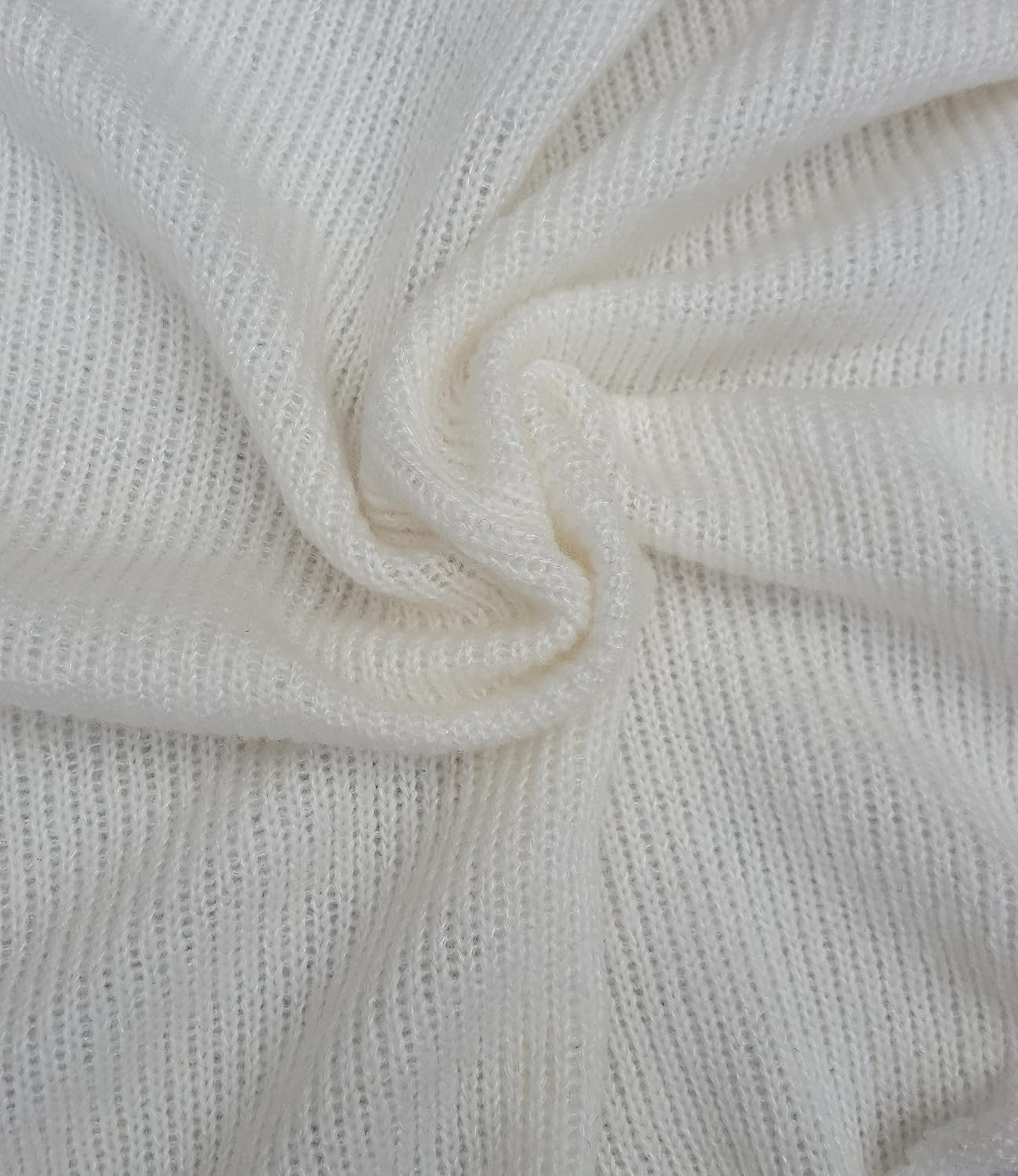 Amazon.com: Wool Sweater Knit Fabric by Yard - Ivory #2 50"W 7/15 ...