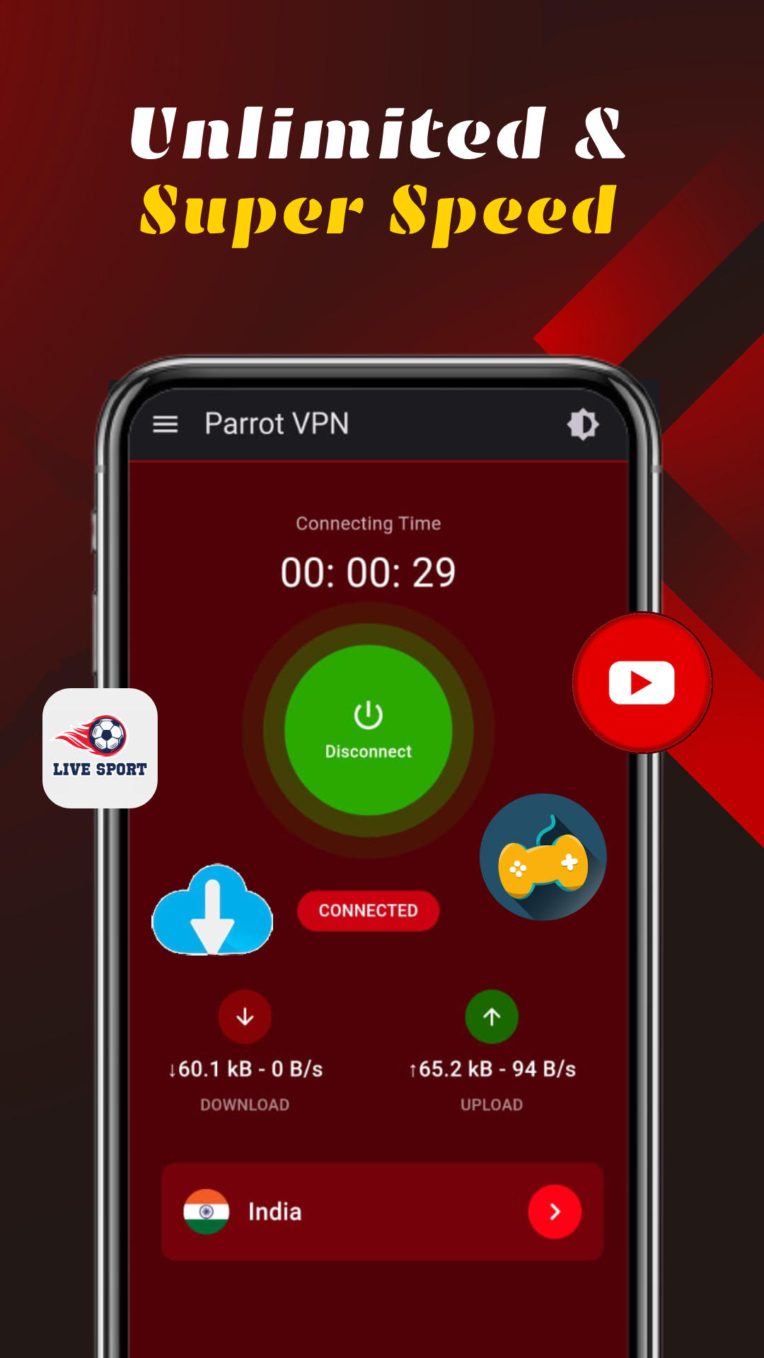 Parrot VPN - Fast Safer Internet - App on Amazon Appstore