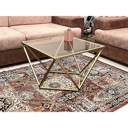 Kraft Bazaar Valerie Gold Coffee Table | Centre Table for Living Room ...