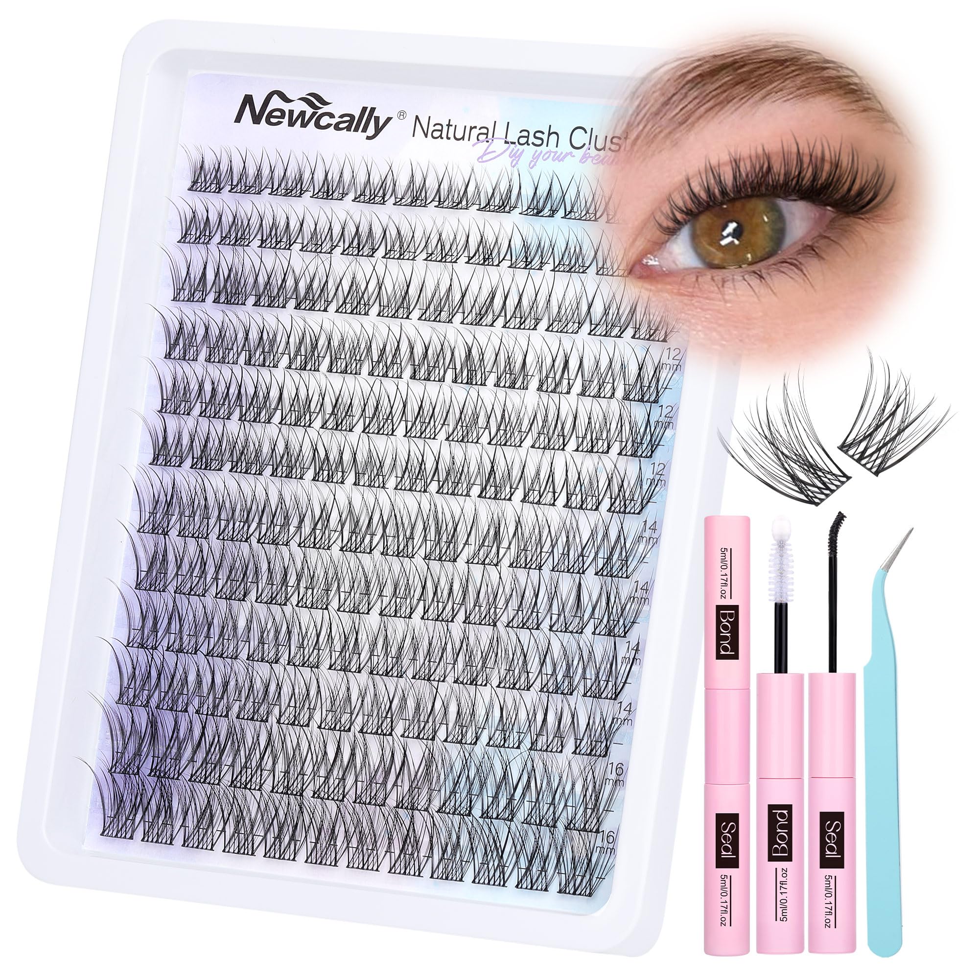 Natural Lash Clusters Kit Wispy Lash Extension Kit Cluster Eyelash ...