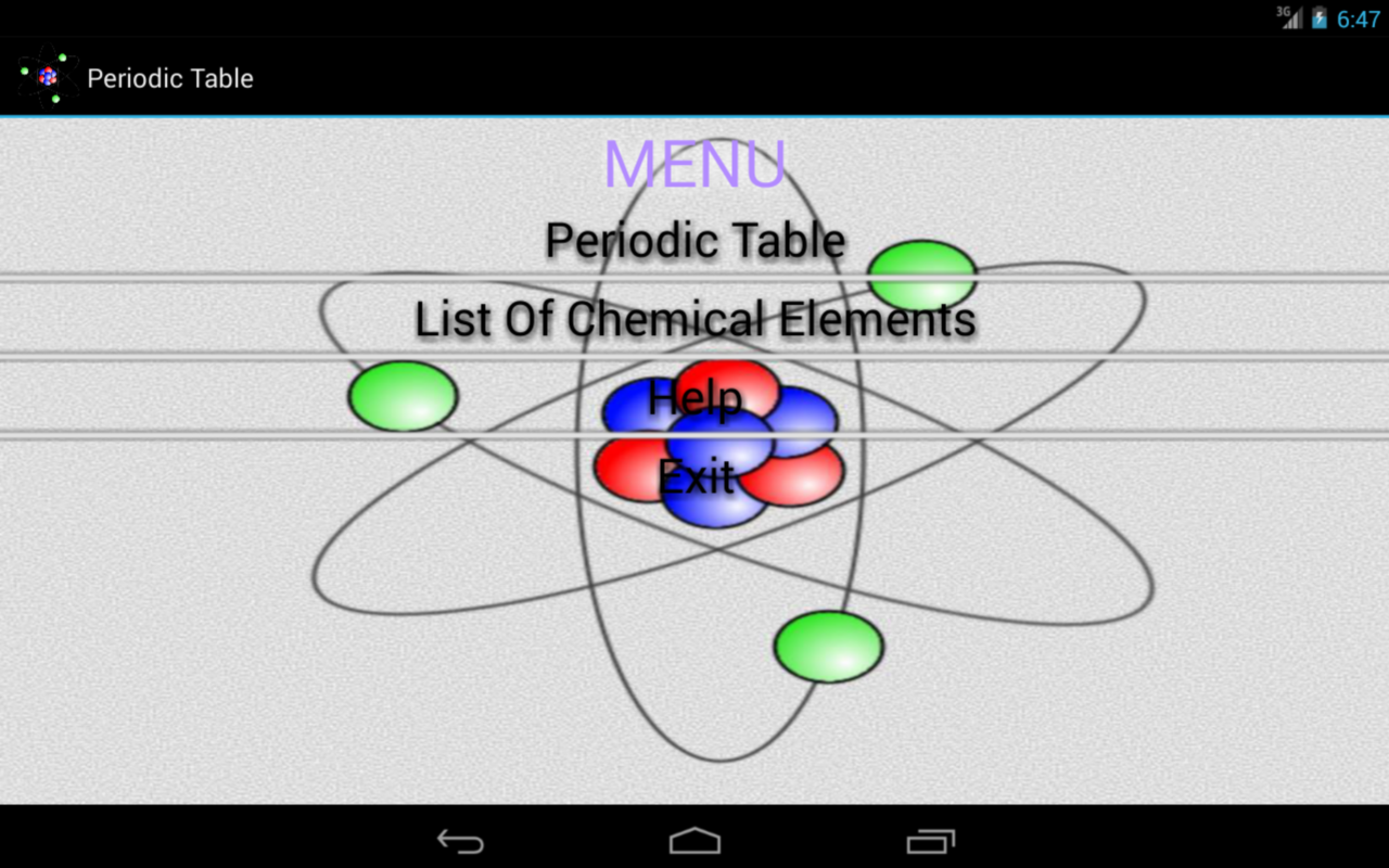 Periodic Table - App on Amazon Appstore