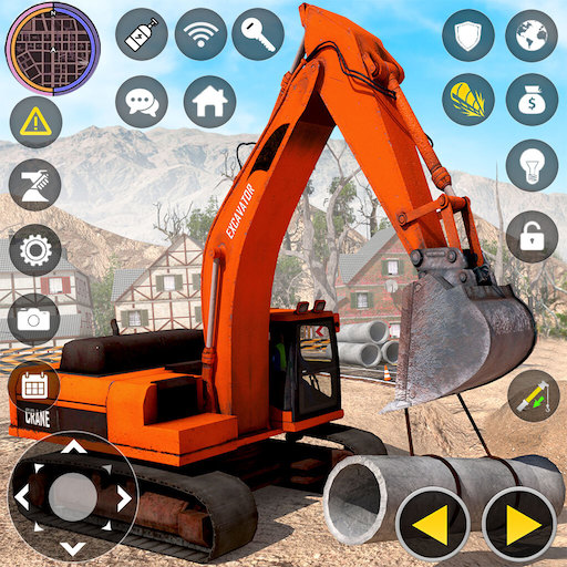 City Building Construction Excavator Simulator Game - Road Builder ...