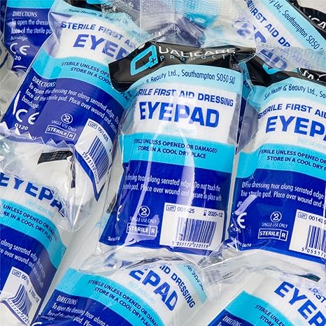 10x Premium HSE/CE Eye Bandages - Sterile First Aid Dressings - Injury ...