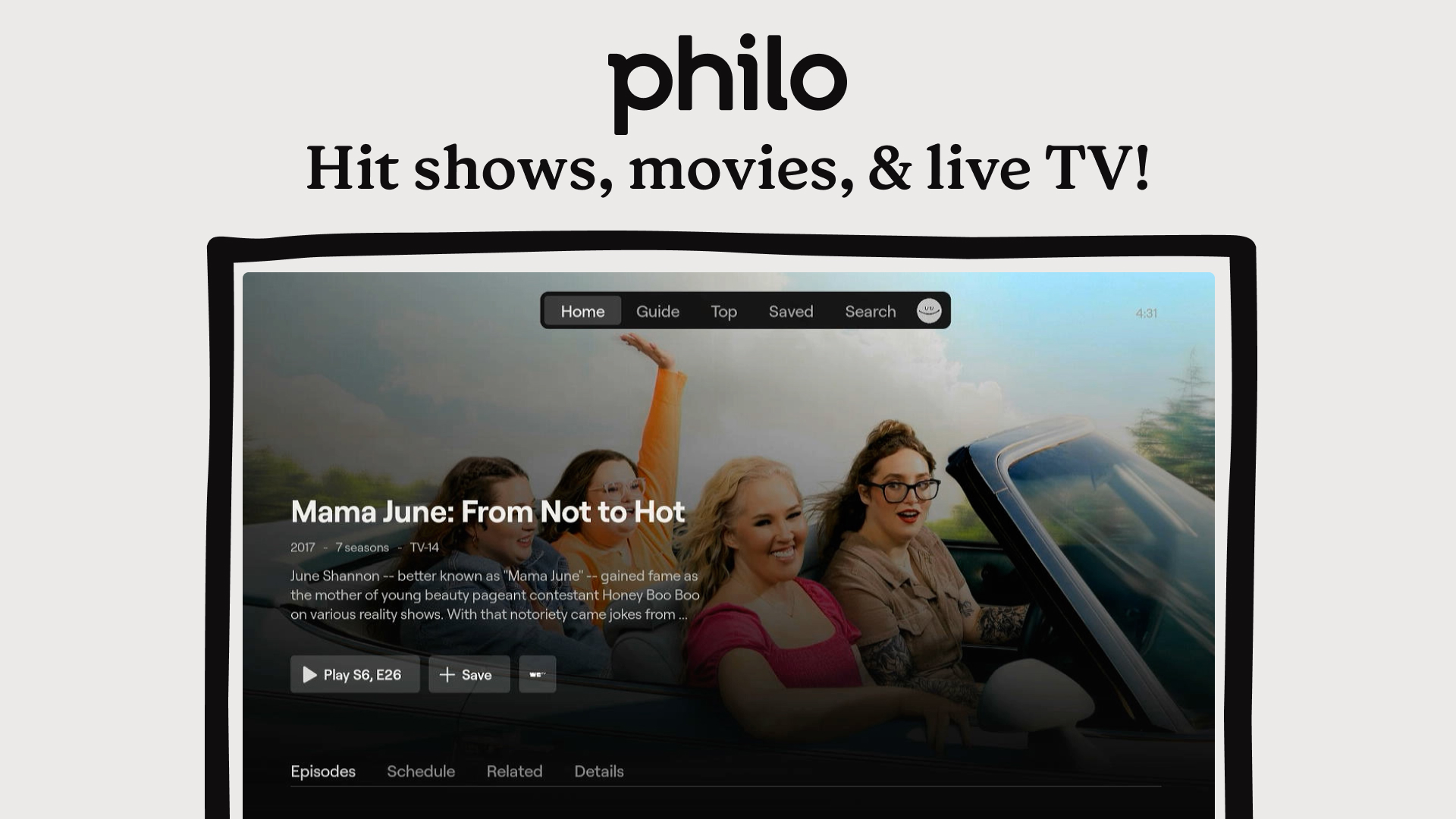 Philo: Live TV, Movies, Shows and Free Channels - App on Amazon Appstore