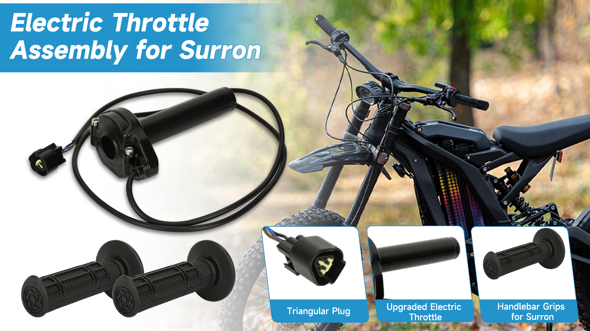 Surron Throttle 3 Pin Ultra Bee Throttle Replacement Sur Ron Ultra Bee ...