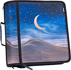 Amazon.com : Case-it Mighty Zip Tab Zipper Binder, 3" O-Ring with 5 ...