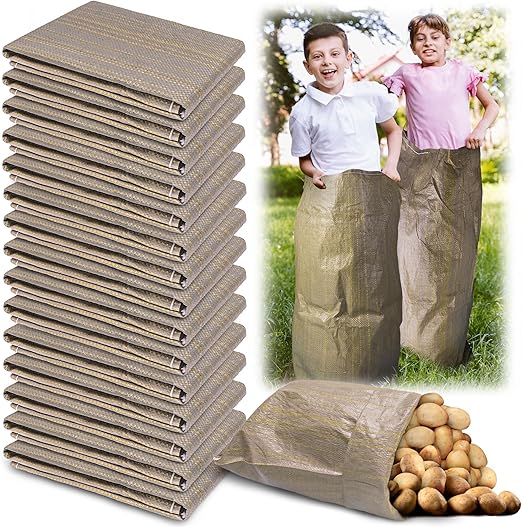 Amazon.com: Potato Sack Race Bags,24"x40" Outdoor Lawn Games for adults ...