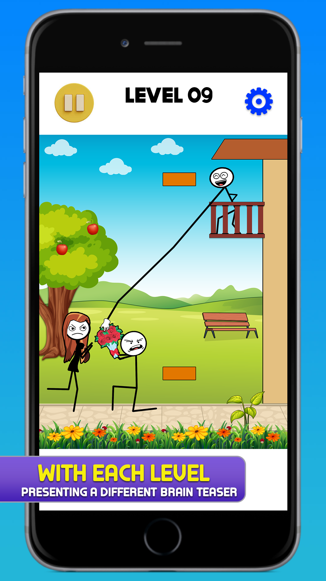 Stickman Thief Escape Brain Test and Puzzle Game: Master and Expert ...