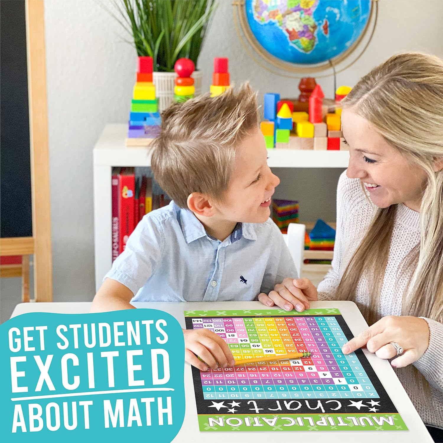 Buy 12 Colorful Math Posters For Elementary School Posters For ...