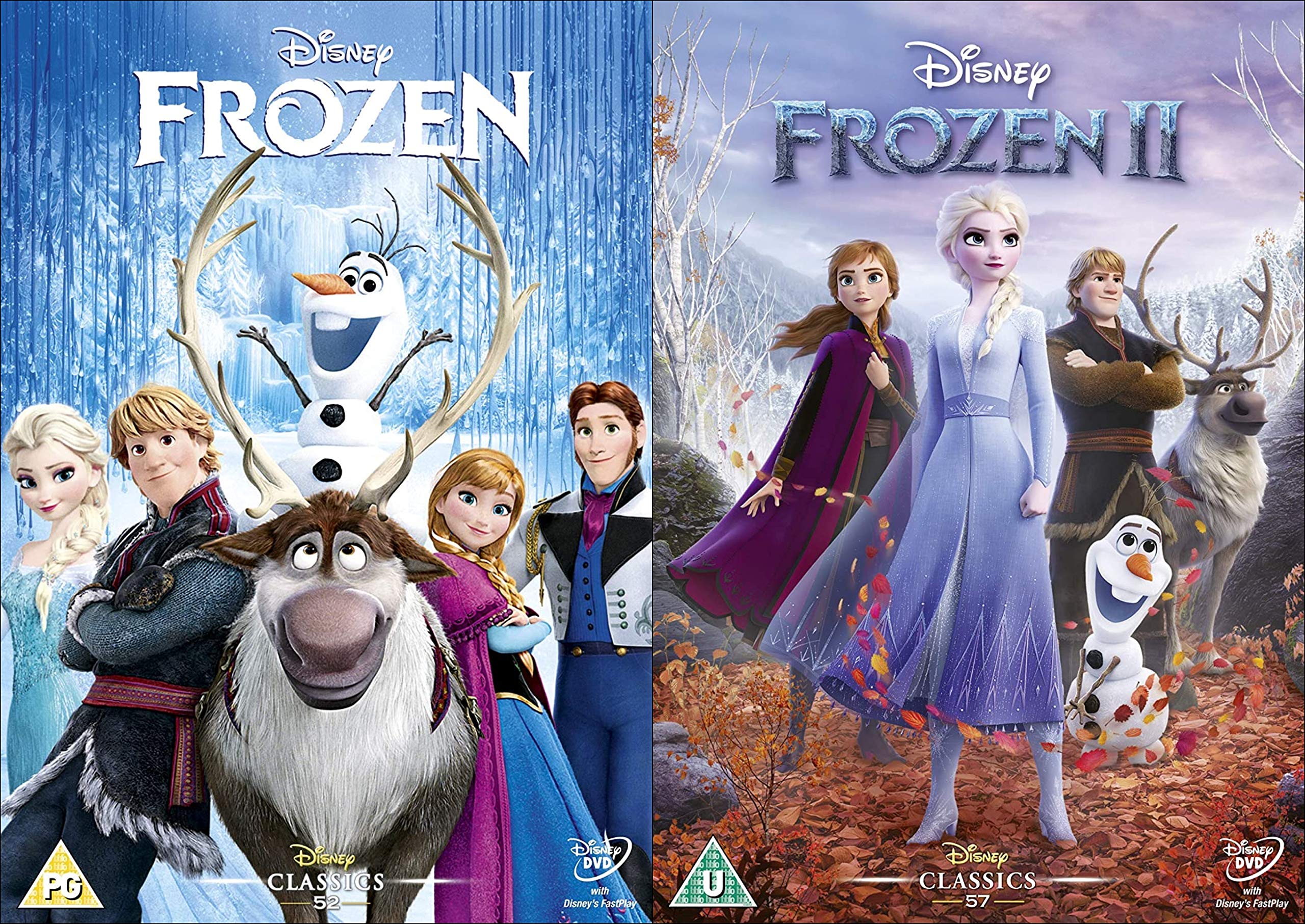 Frozen Complete Collection DVD: Frozen/Frozen 2 DVD Collection: Amazon ...