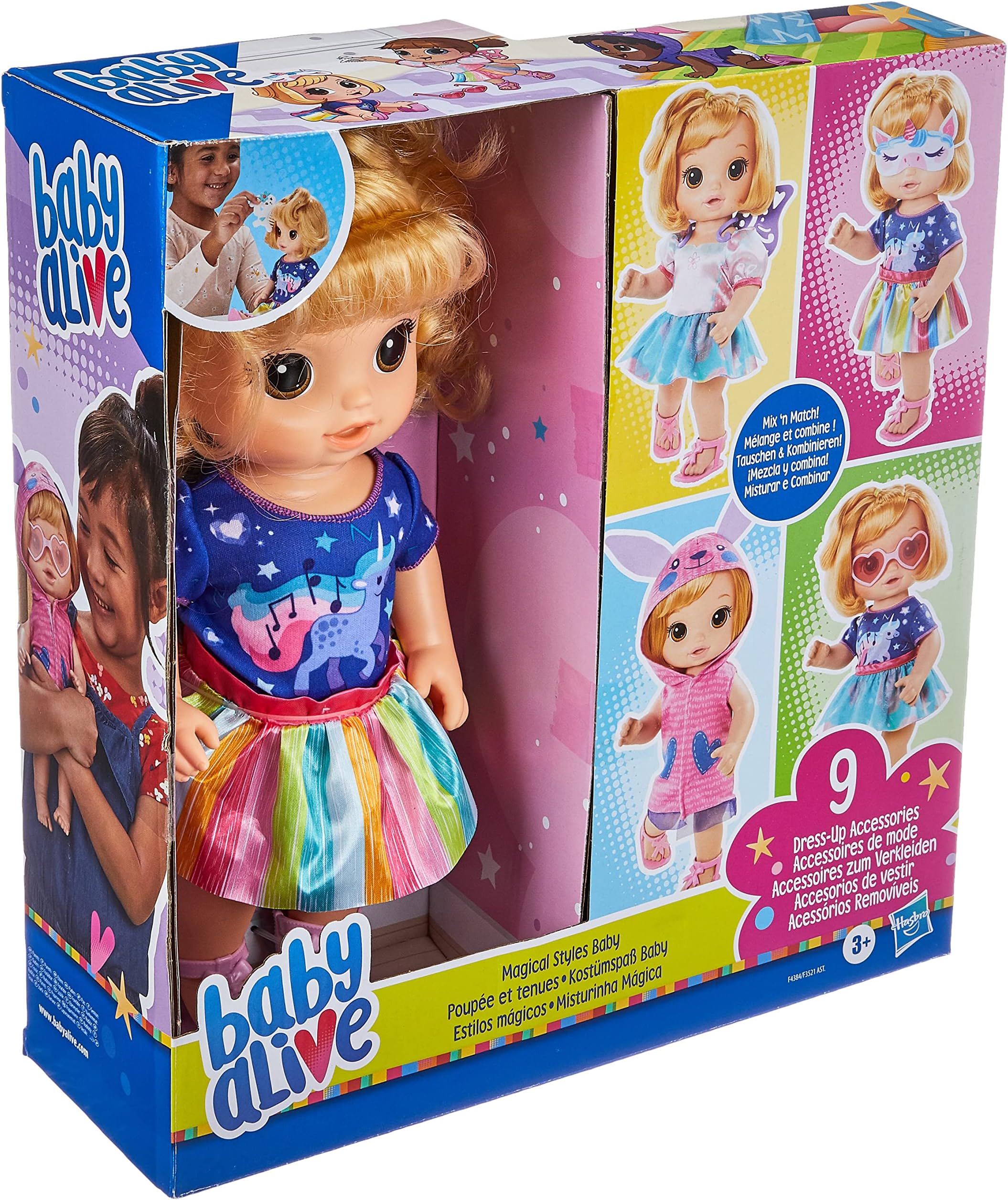 Baby Alive Magical Styles Baby Doll, 12-Inch Toy for Kids Ages 3 and Up ...