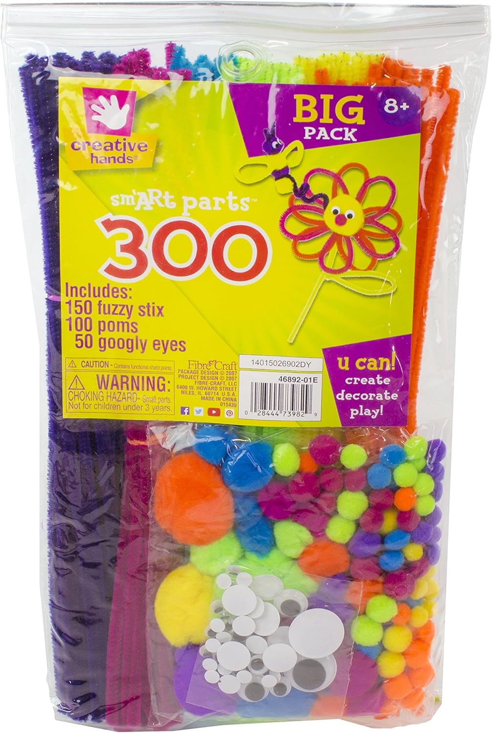 Amazon.com: Creative Hands Assortment Pack, Solid 300 Pieces ...