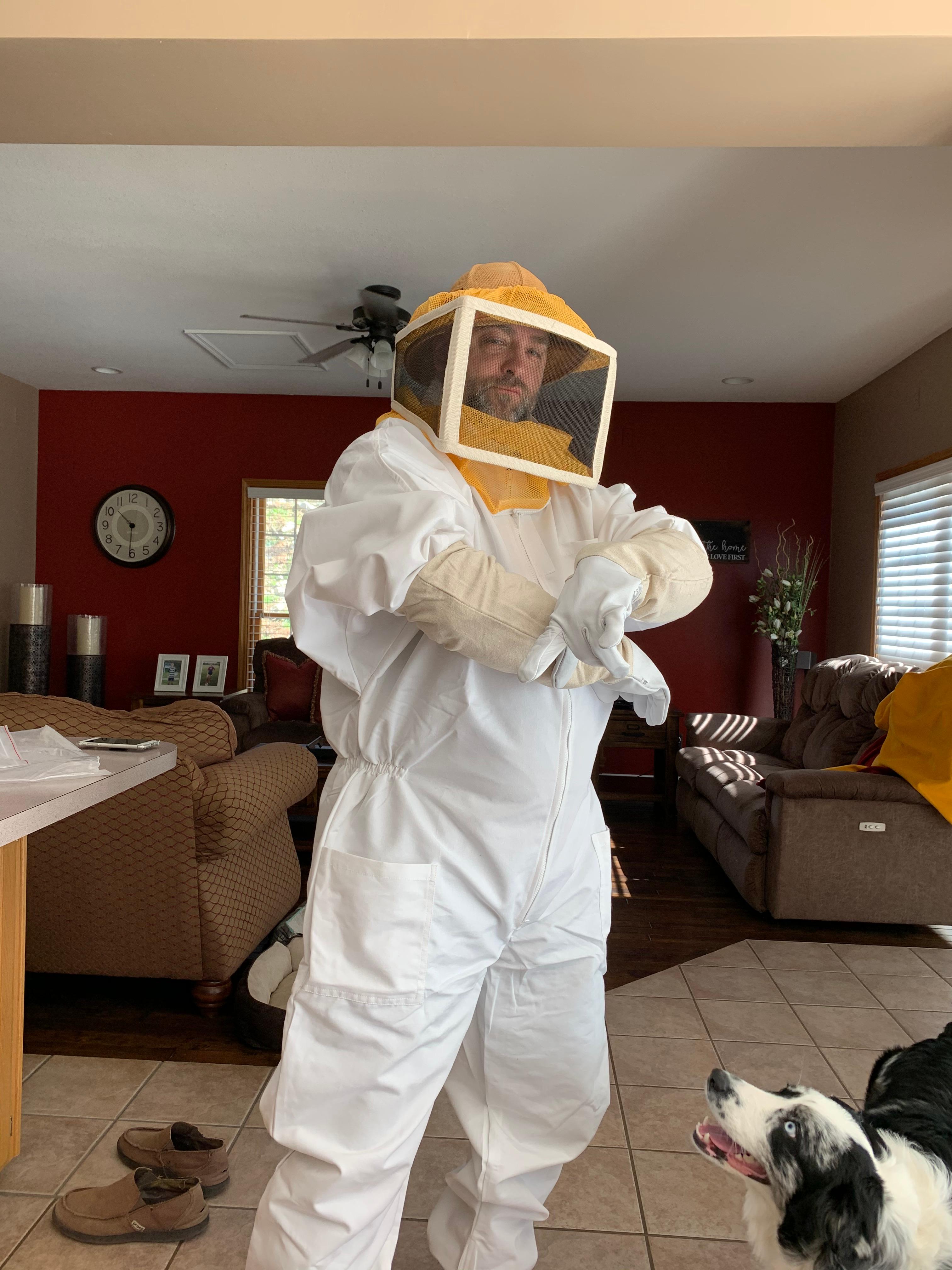 Watch Extermination of wasp nest in attic using Bee Keeper Suit on ...
