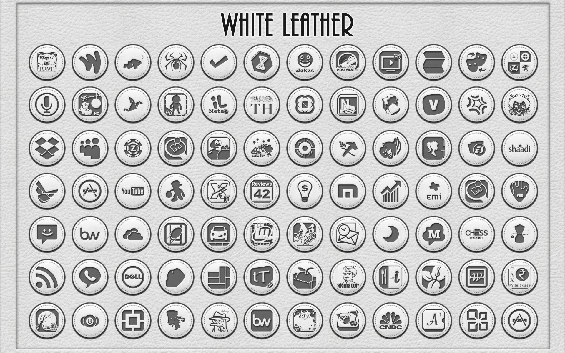 White Leather TSF Shell Theme: app su Amazon Appstore