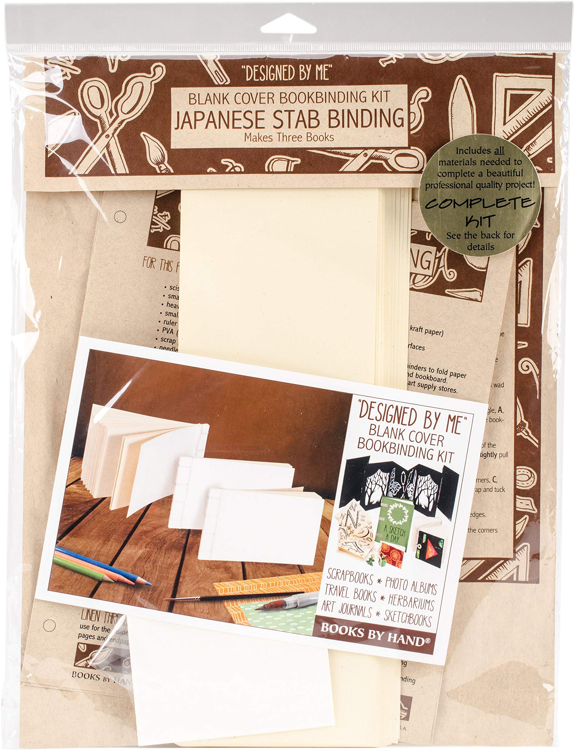 Amazon.com: "Books By Hand Designed By Me Blank Cover Bookbinding Kit ...