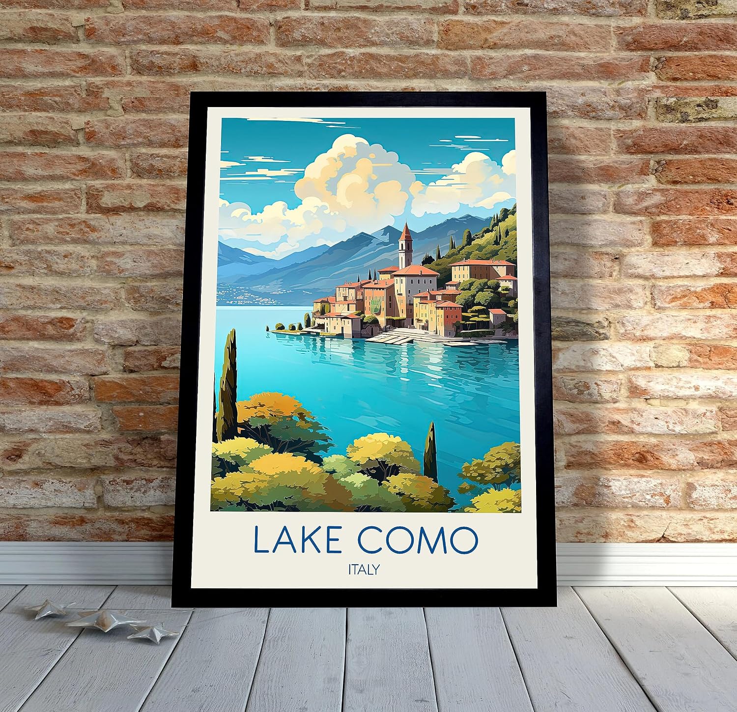 Amazon.com: Lake Como Travel Poster, Lake Como Poster, Lake Como Art ...