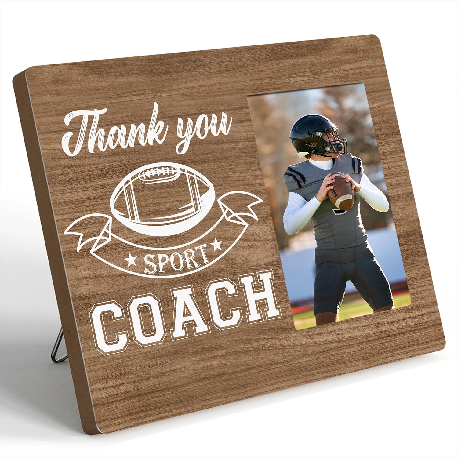Amazon.com: HEWBE Football Coach Gift Picture Frame Graduation Football ...
