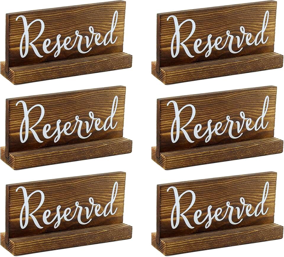 Amazon.com: reserved table signs