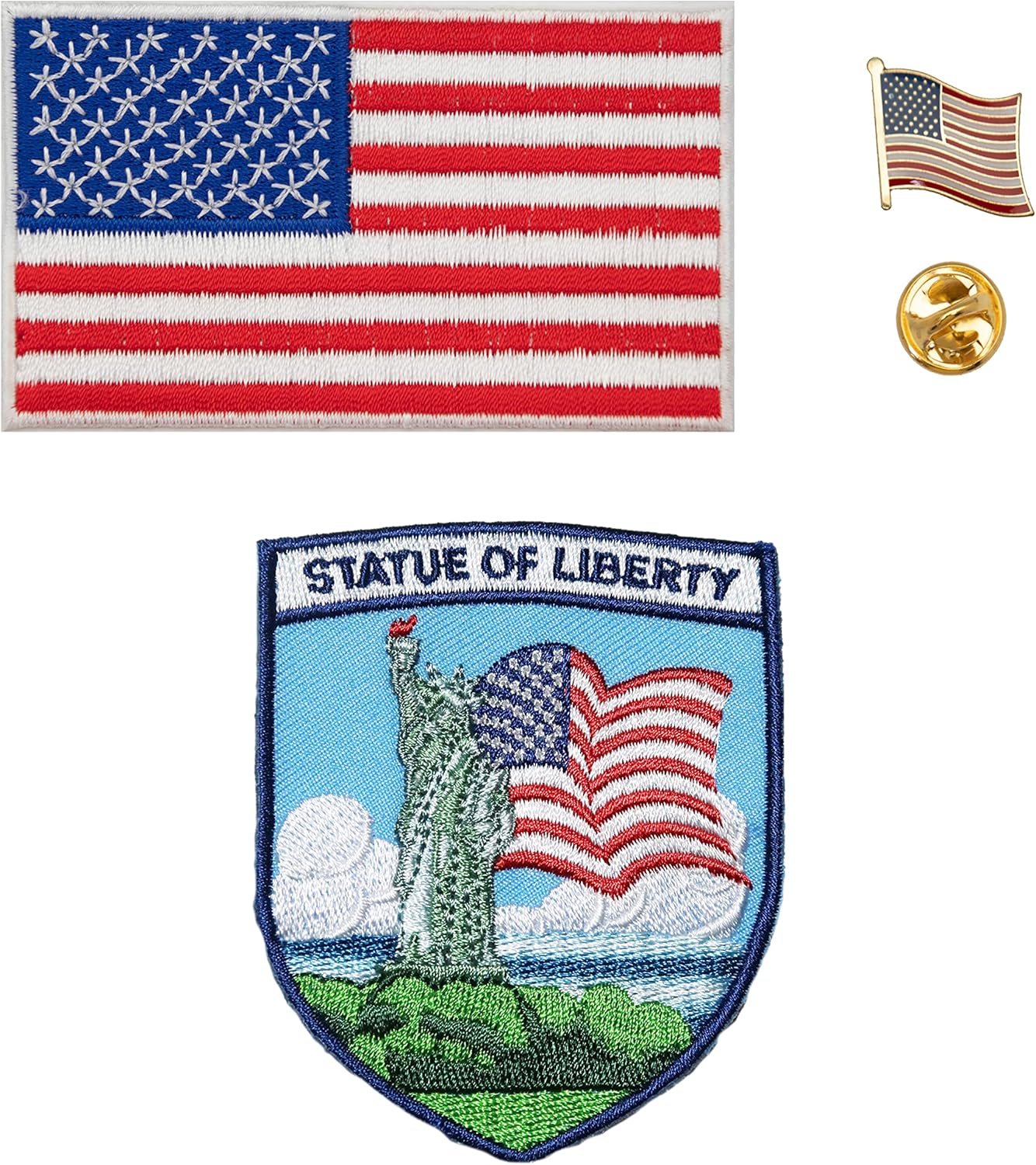 Amazon.com: A-ONE -Statue of Liberty Embroidered Patch Iron On Patche+ ...