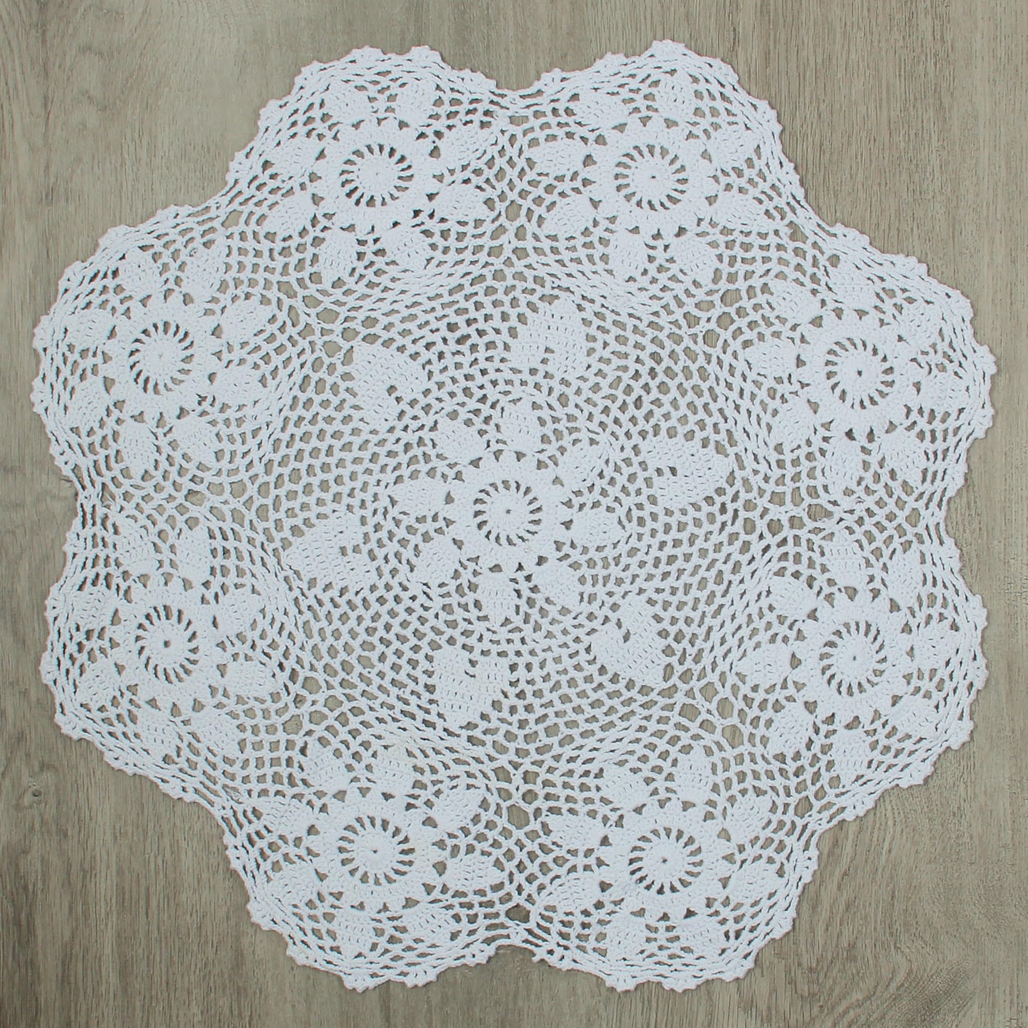 Snapklik.com : Kilofly Handmade Crochet Cotton Lace Table Sofa Doily