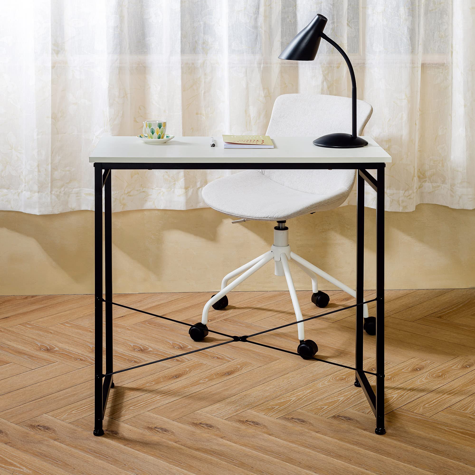 Snapklik.com : TEAMIX White Compact Computer Desk 32 Study Writing Desk ...