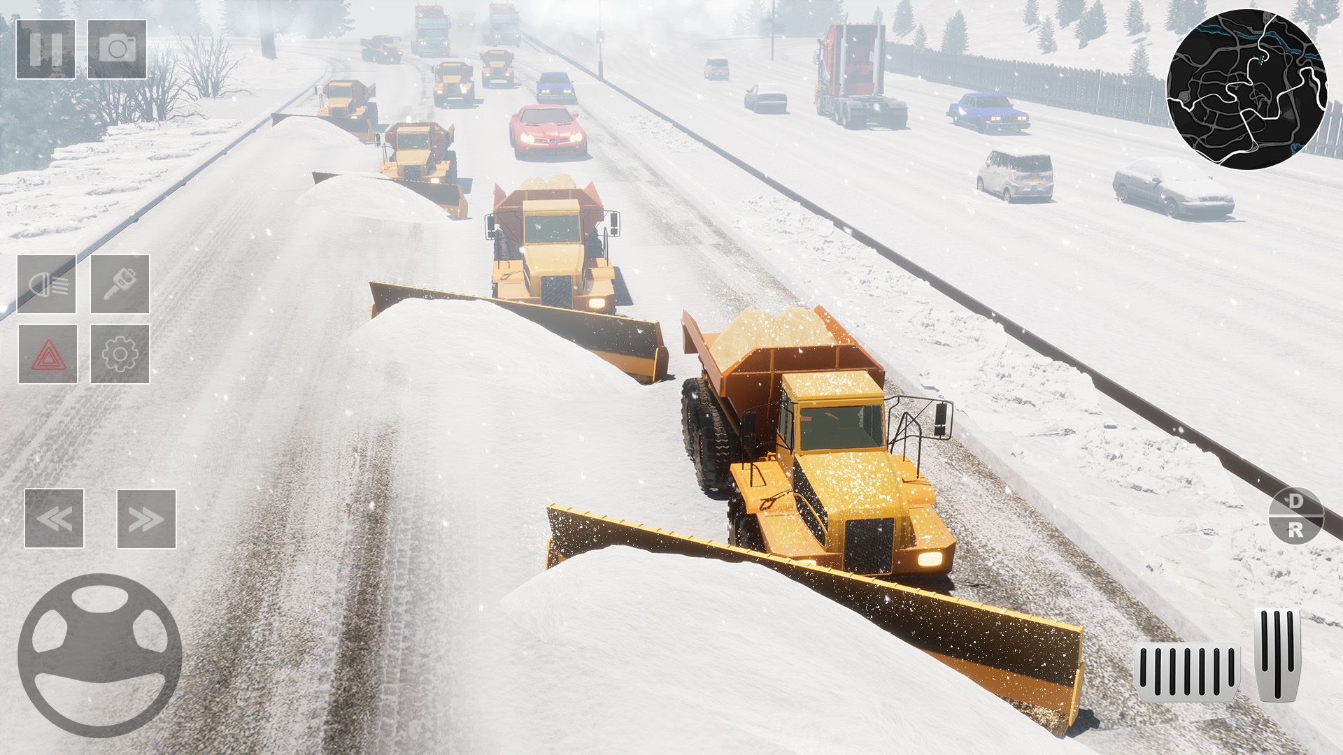 Offroad Winter Truck Driver: Snow Plow & Heavy Excavator Simulator ...