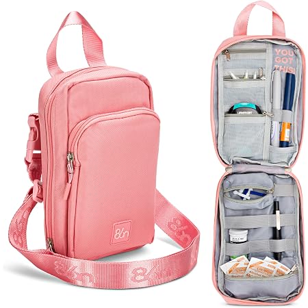 Amazon.com: Sugar Medical Insulated XL Triple Zip Diabetes Supply Purse ...