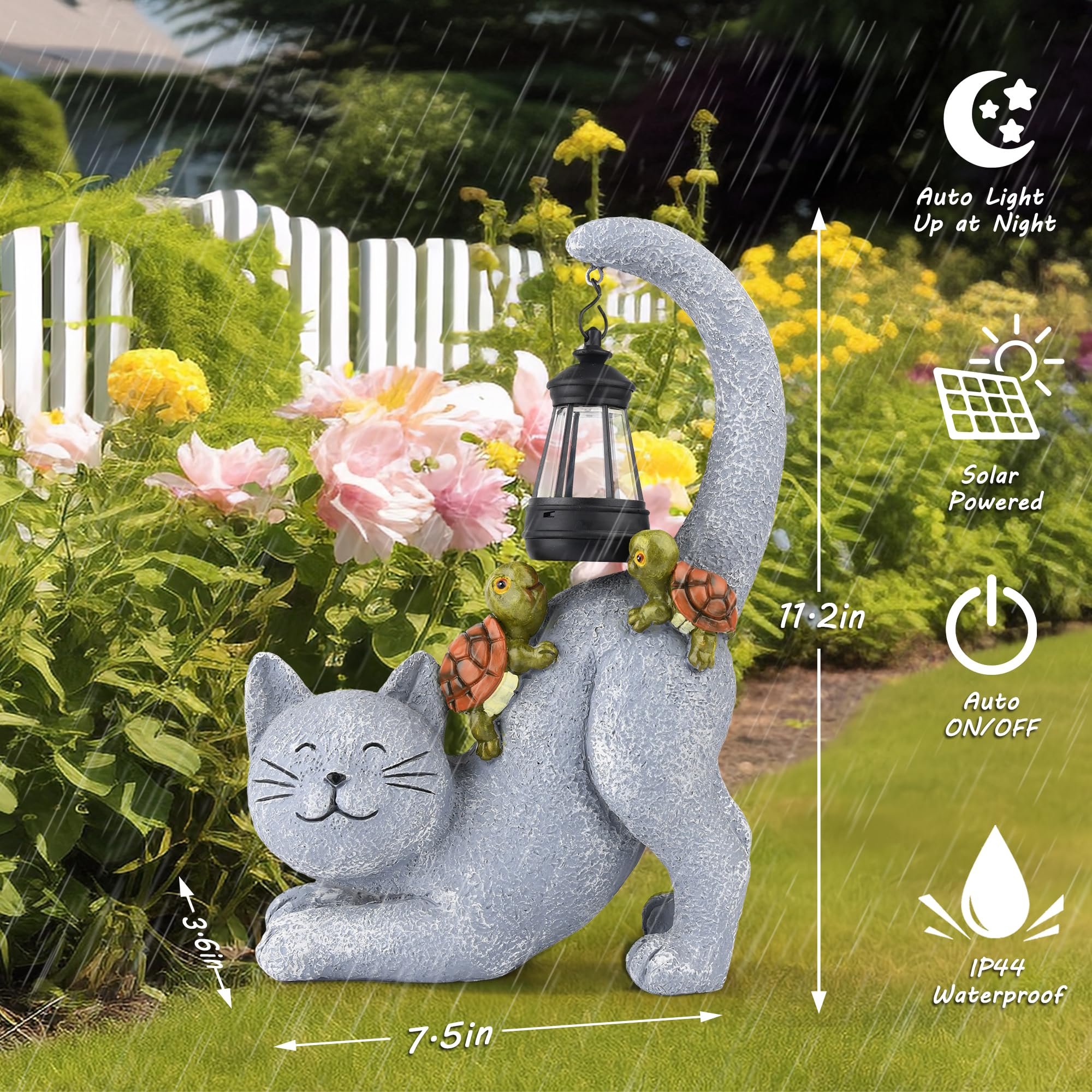 Solar Cats For The Yard