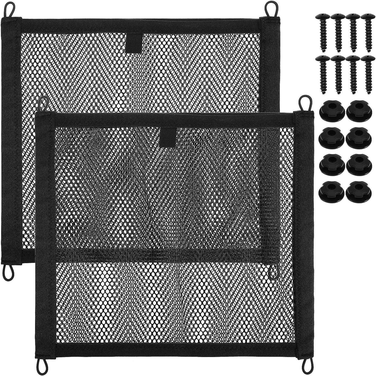Amazon.com: Goodsnets 2 Pack Elastic Cargo Net Pocket Storage Mesh Net ...