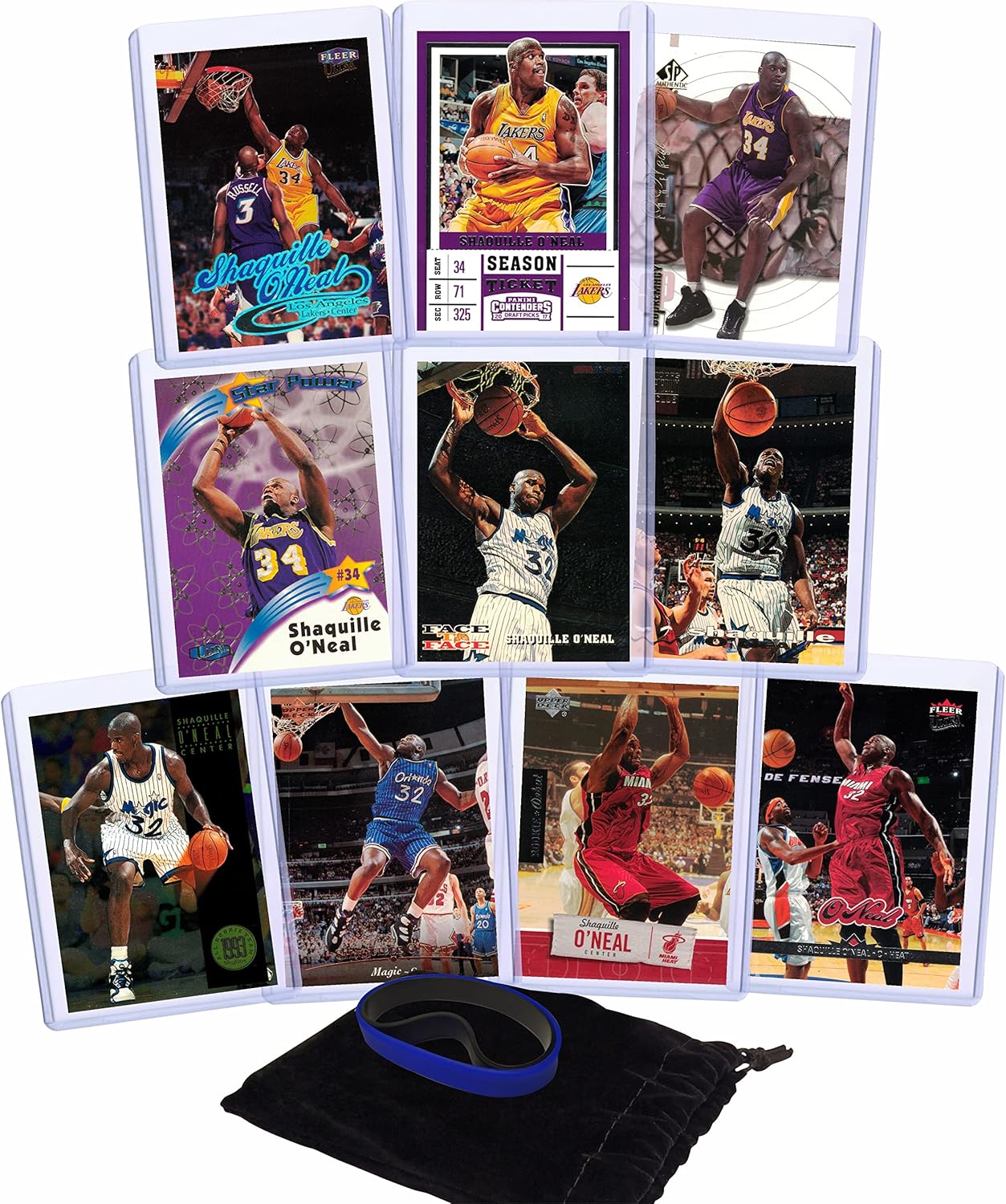 Amazon.com: Shaquille O'Neal Basketball Cards Assorted (10) Bundle ...