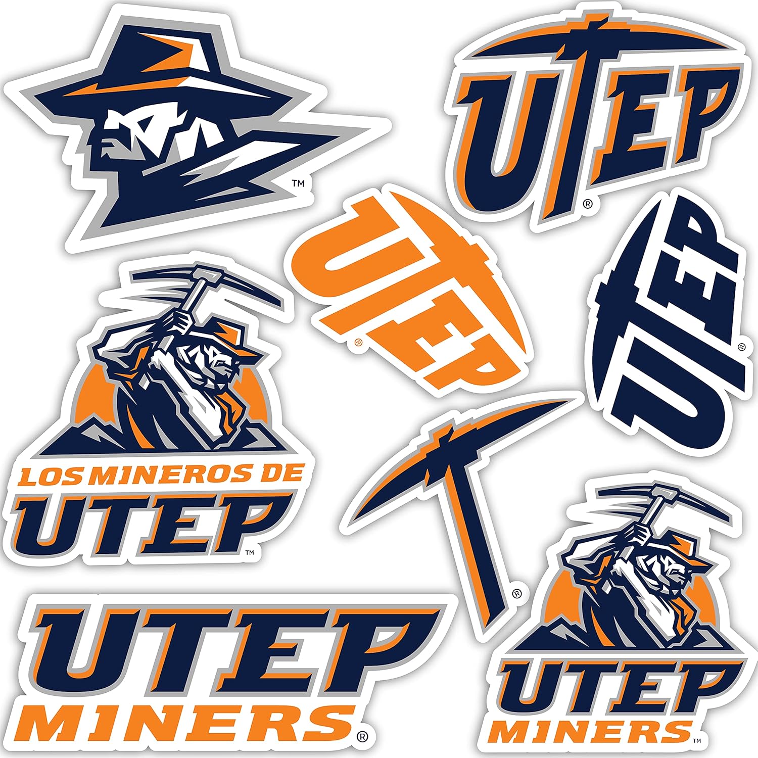 Amazon.com: The University of Texas at El Paso Sticker UTEP Miners ...