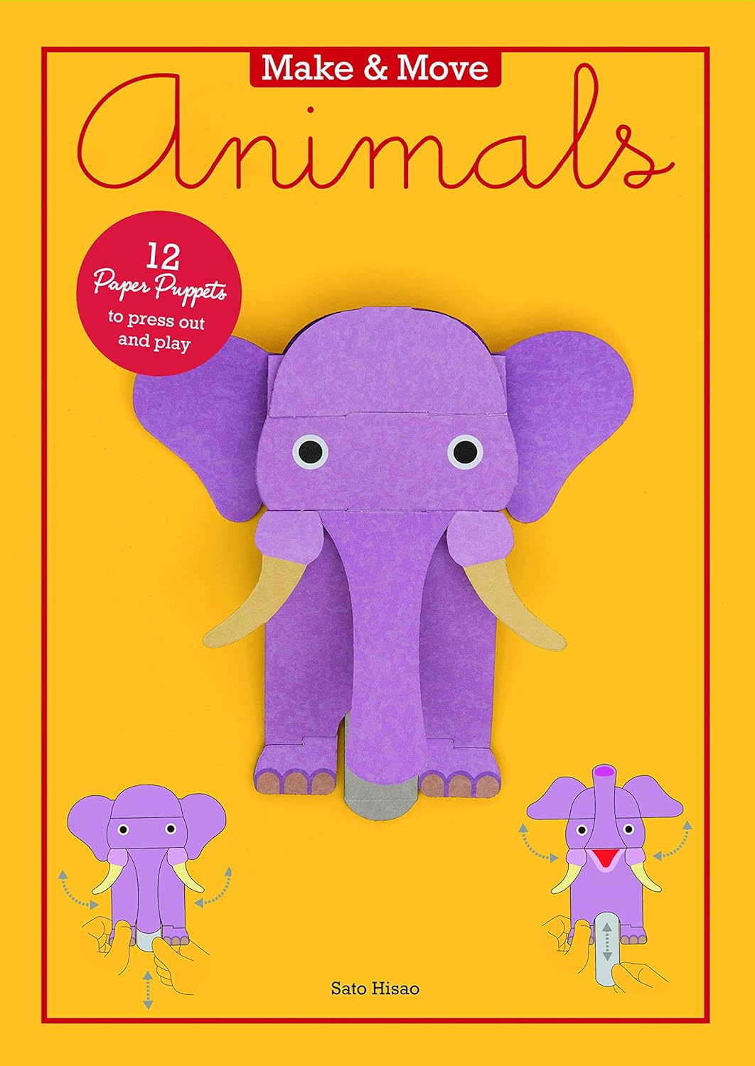 Amazon.com: Make and Move: Animals: 12 Moving Paper Puppets to Press ...