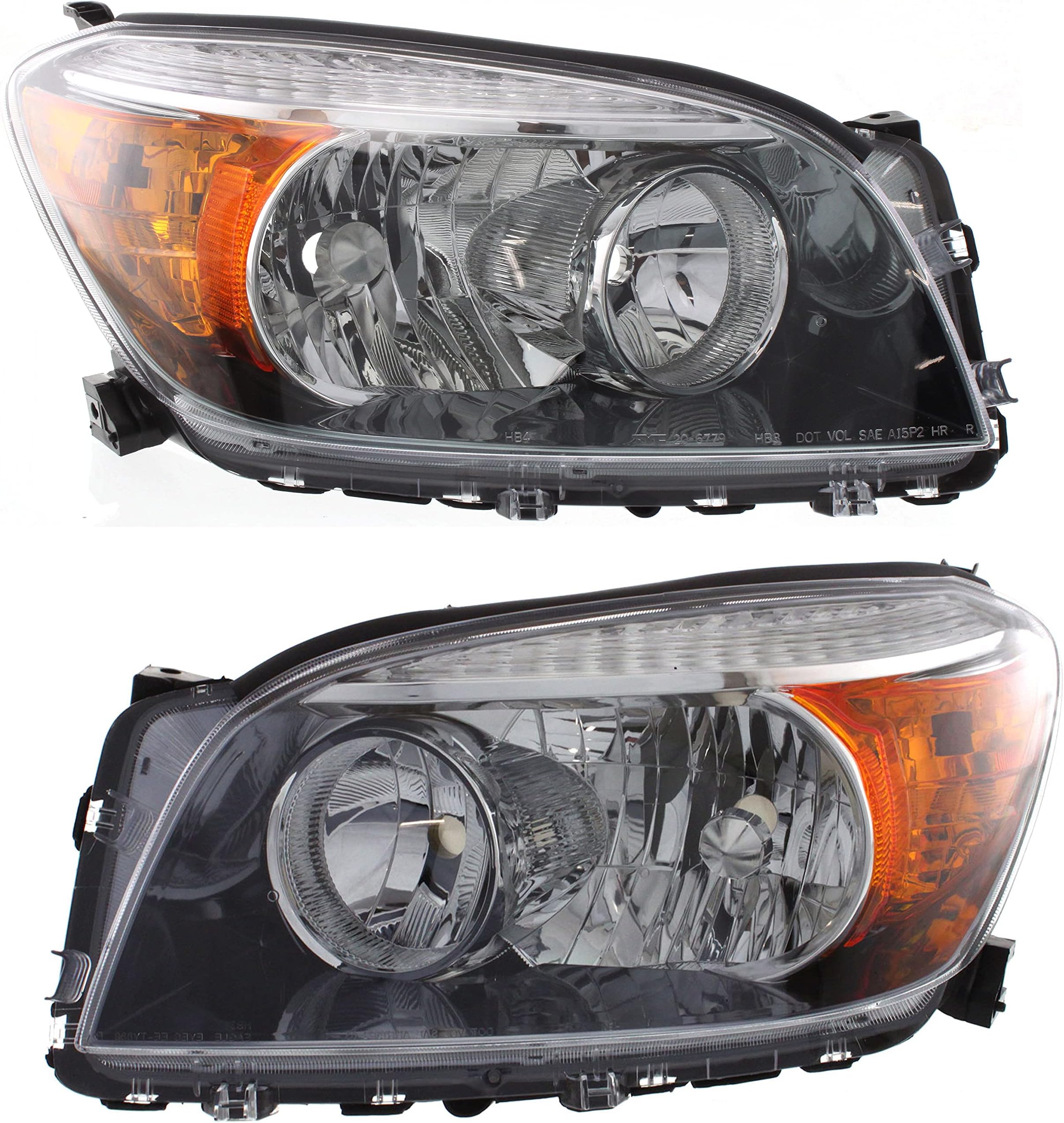 Amazon.com: ANTUKO Headlights Halogen Headlamps Assembly Repalcement ...