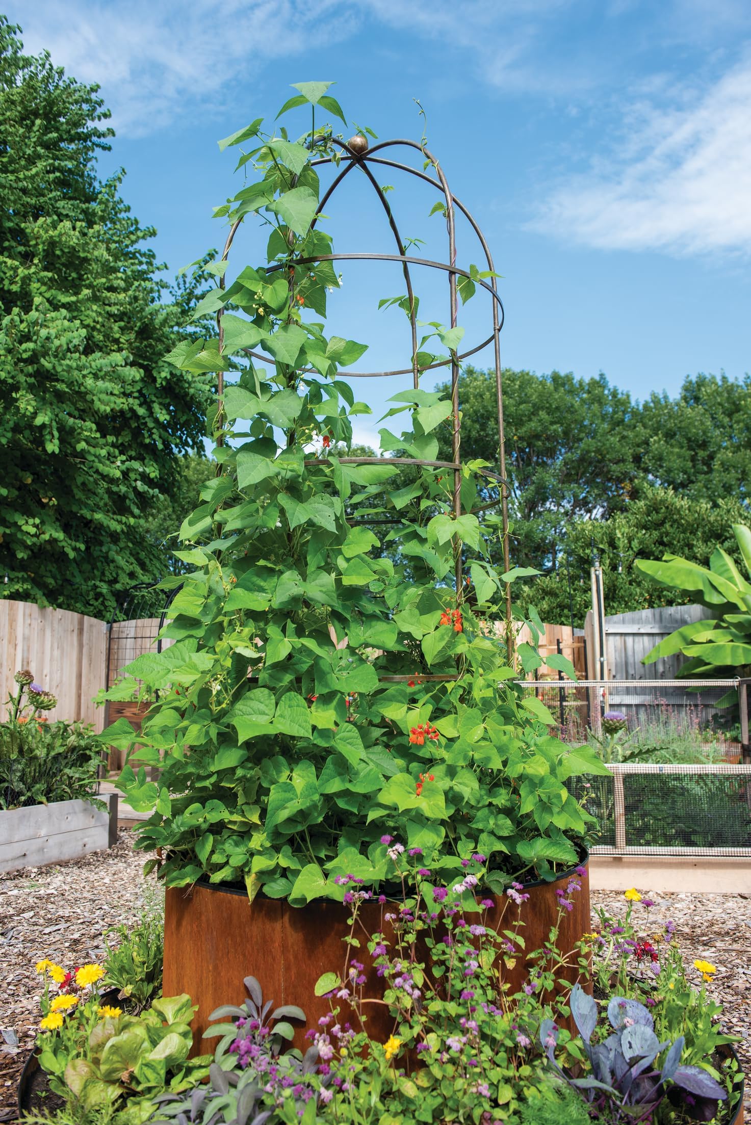 Amazon.com : Gardeners Supply Company Jardin Tower | 8 Foot Tall Powder ...