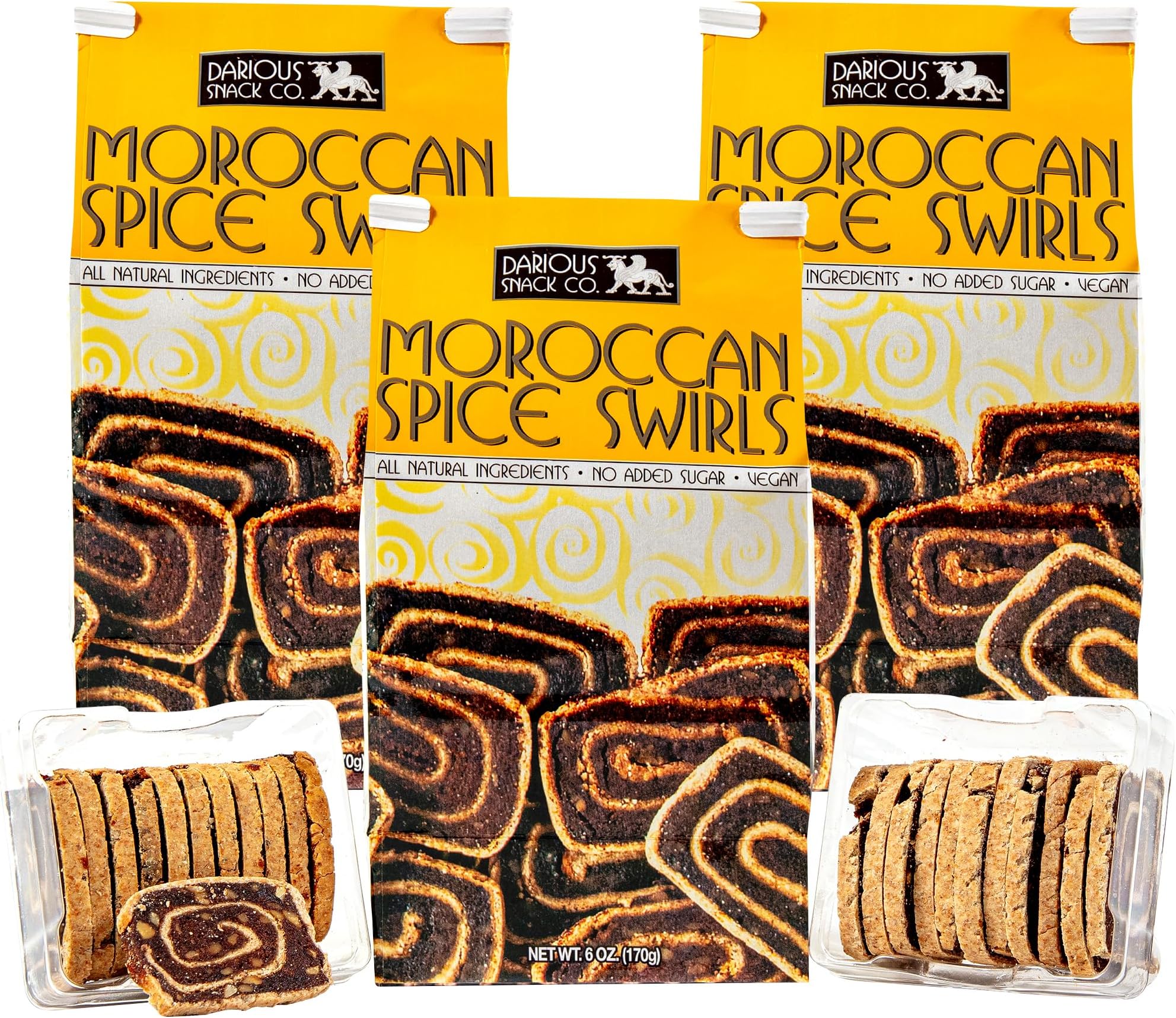 Amazon.com: Darious Snack Co VEGAN and PALEO Moroccan Spice Date Swirls ...