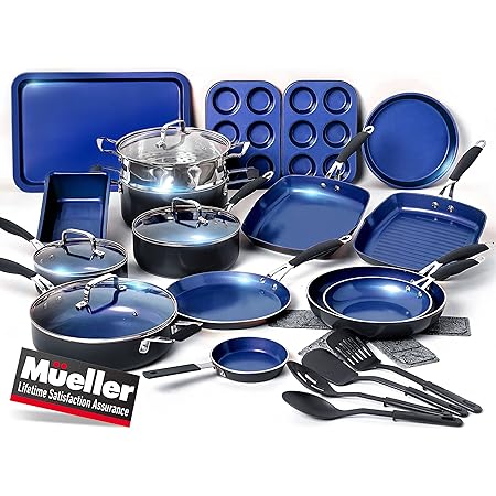 Amazon.com: Mueller Sapphire UltraClad Kitchen Pots and Pans Set ...