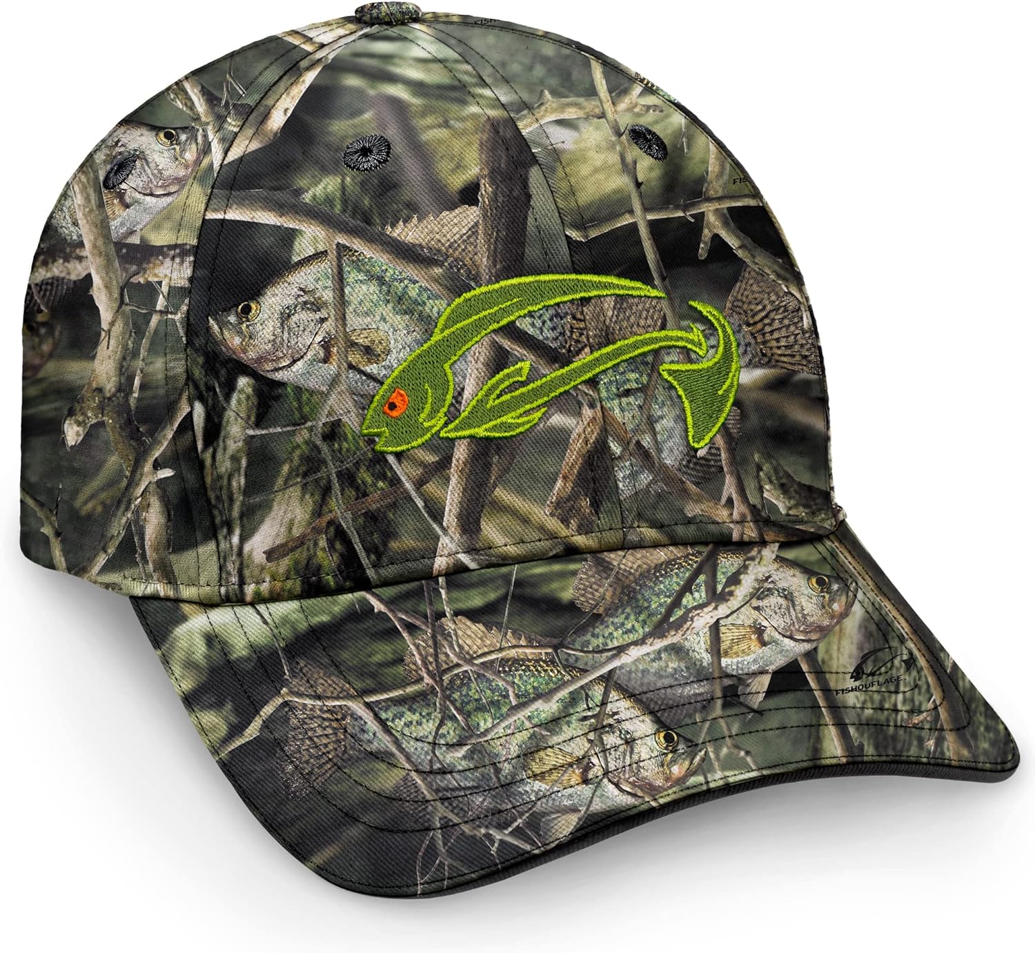 Amazon.com: Fishouflage Crappie Fishing Hat – Driftwood Bay Camo Hat ...